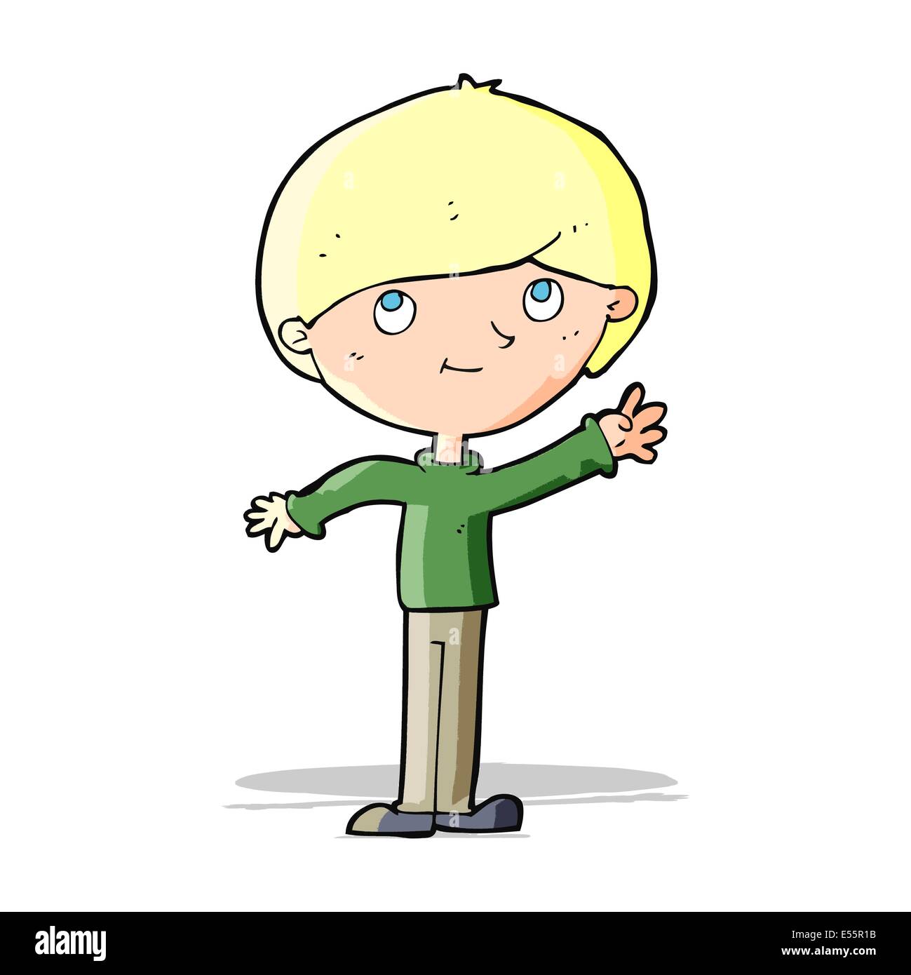 cartoon happy boy Stock Vector Image & Art - Alamy