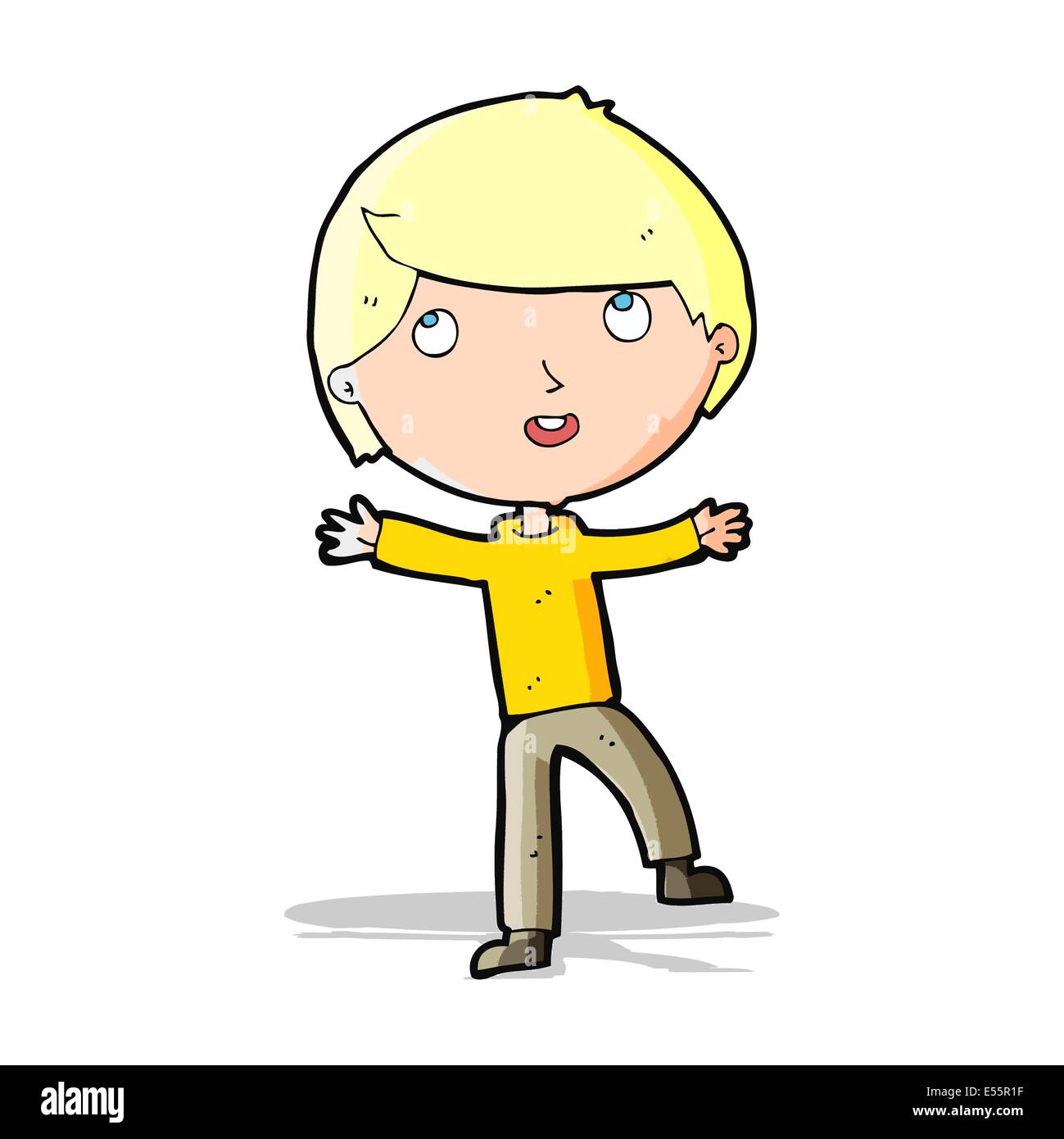 cartoon happy boy Stock Vector Image & Art - Alamy