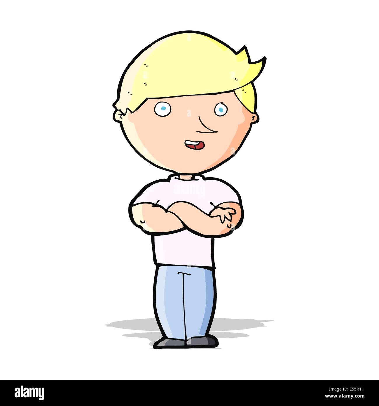 cartoon happy man Stock Vector Image & Art - Alamy