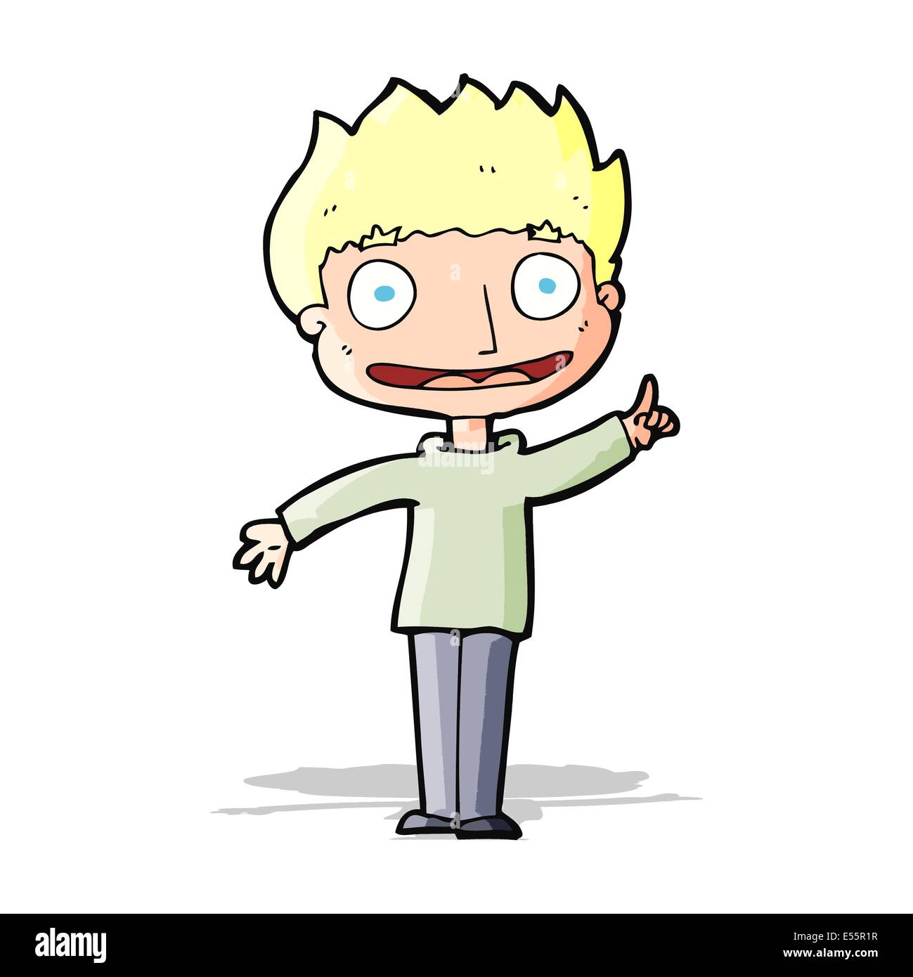 cartoon happy boy Stock Vector Image & Art - Alamy