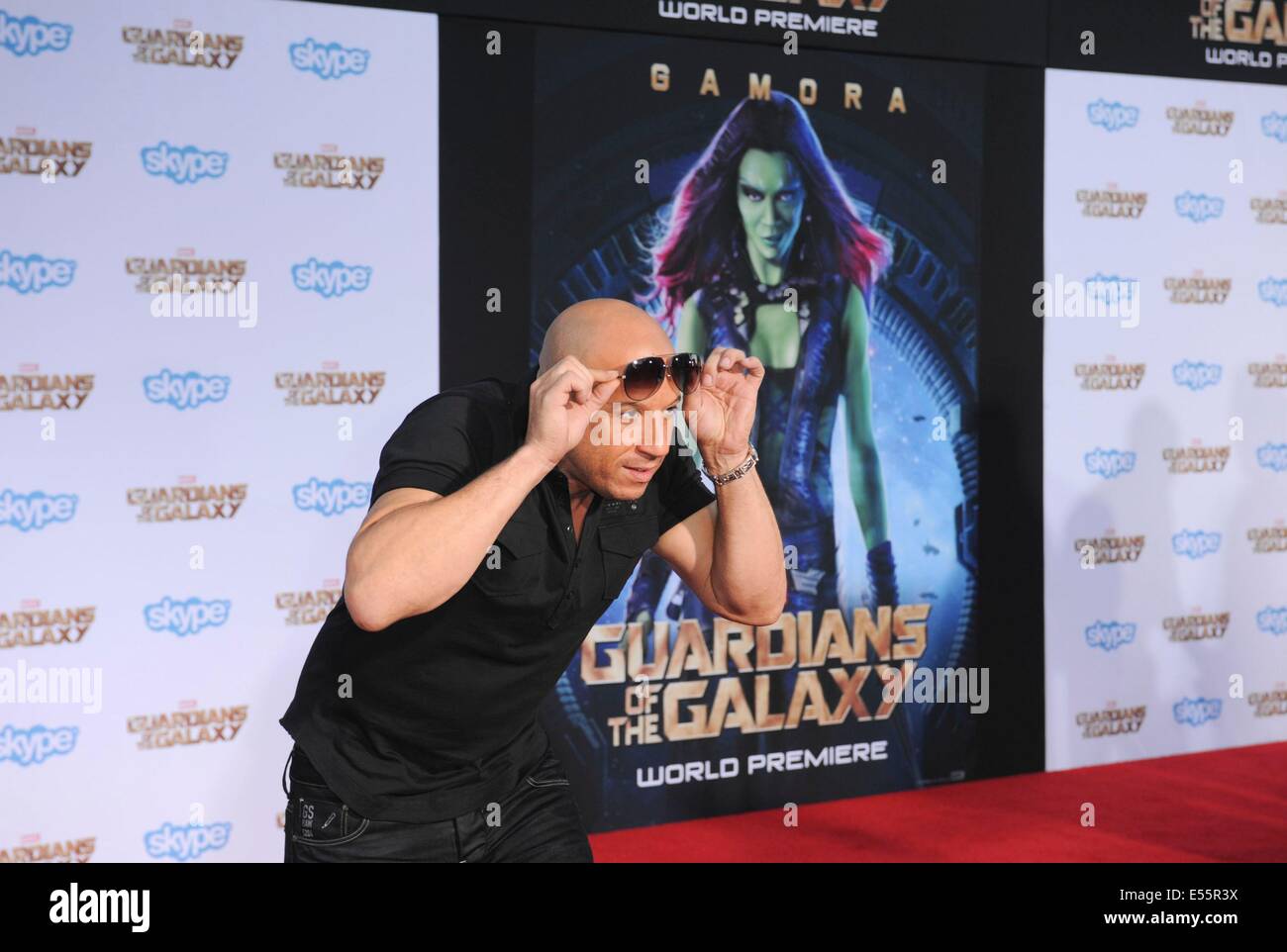 Los Angeles, CA, USA. 21st July, 2014. Vin Diesel at arrivals for ...