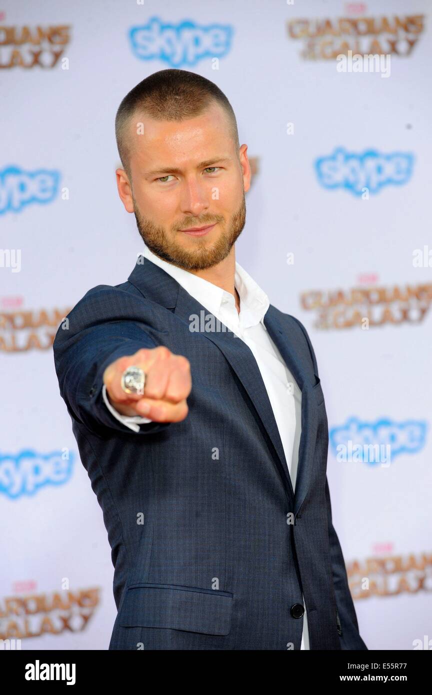 Los Angeles, CA, USA. 21st July, 2014. Glen Powell at arrivals for ...