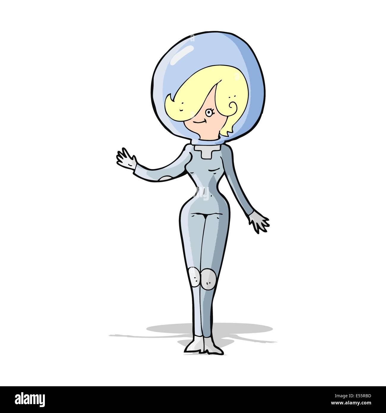 cartoon space woman Stock Vector Image & Art - Alamy