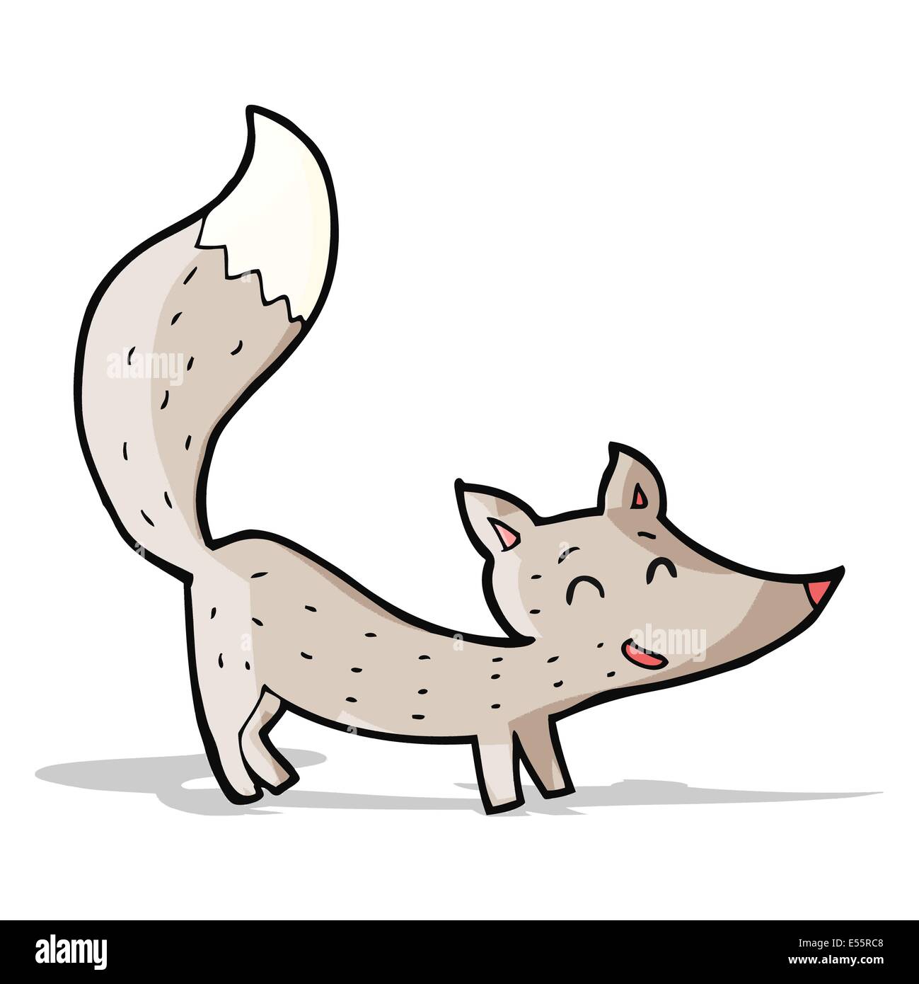 cartoon little wolf Stock Vector Image & Art - Alamy