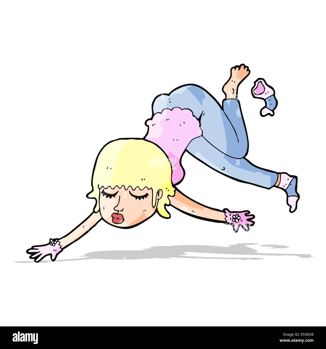 cartoon woman floating Stock Vector Image & Art - Alamy