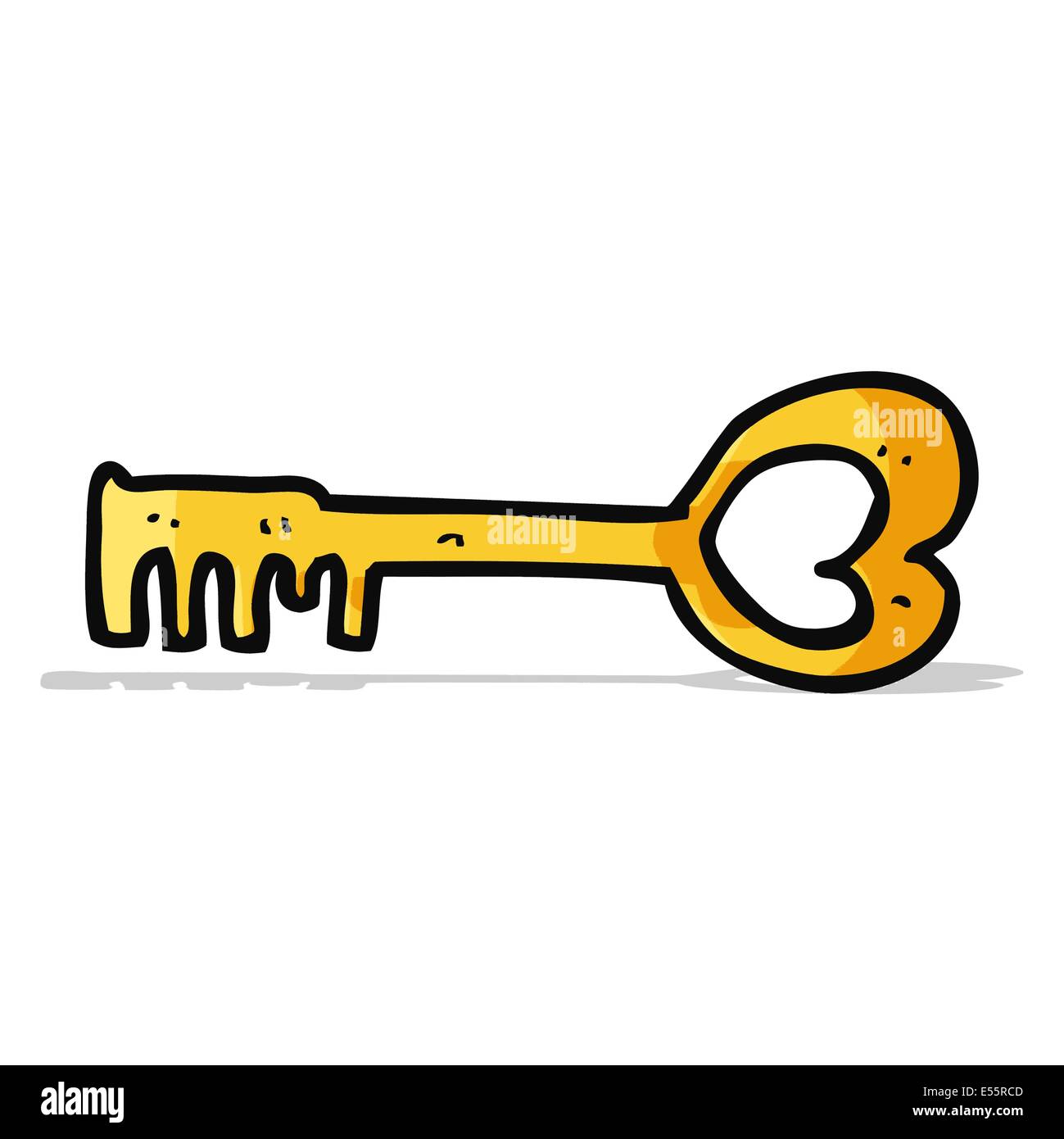 cartoon heart shaped key Stock Vector Image & Art - Alamy