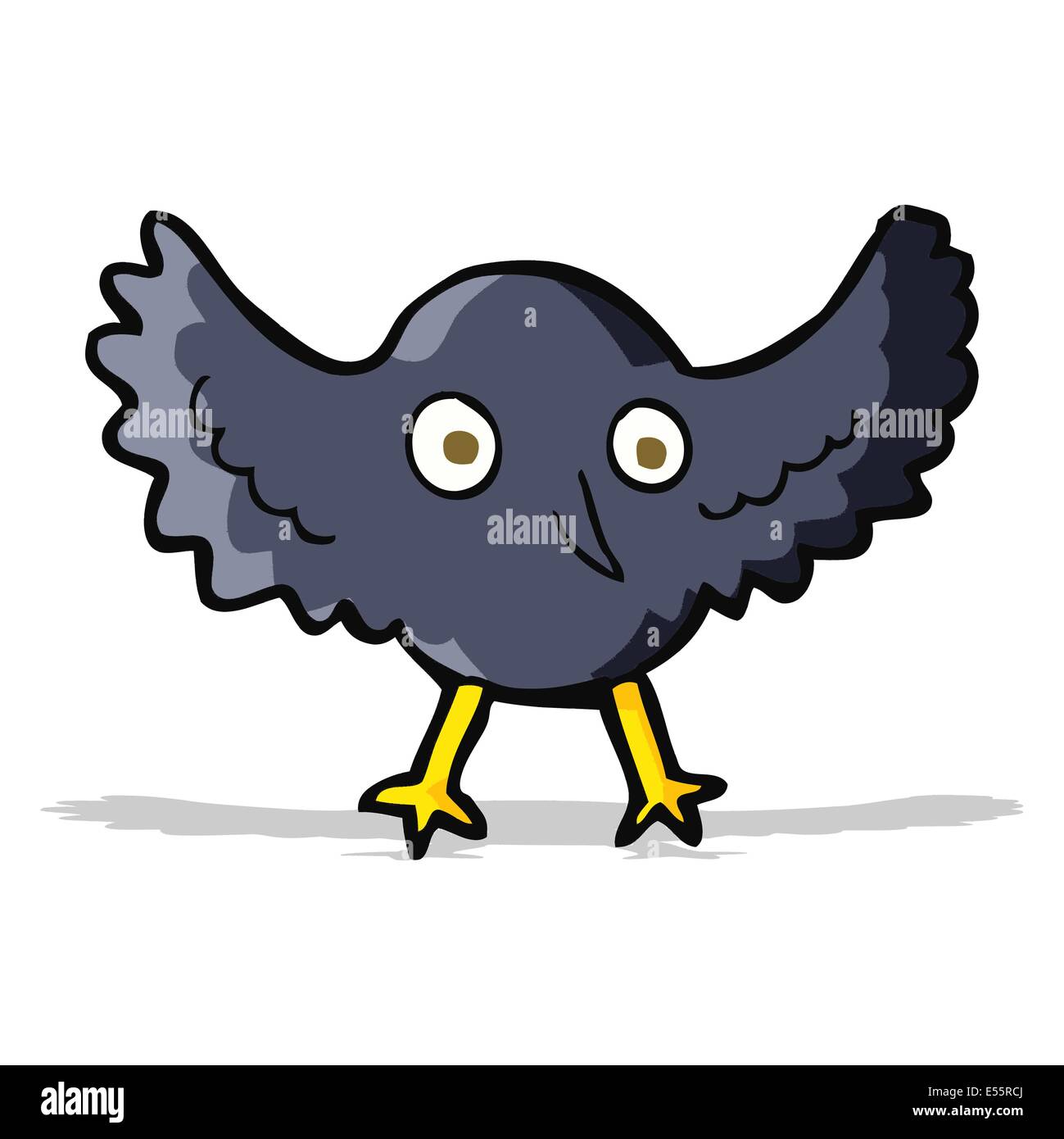 Simple crow drawing Stock Vector Images - Alamy