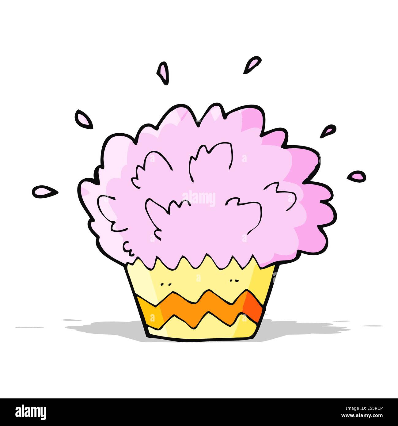 cartoon exploding cupcake Stock Vector Image & Art - Alamy