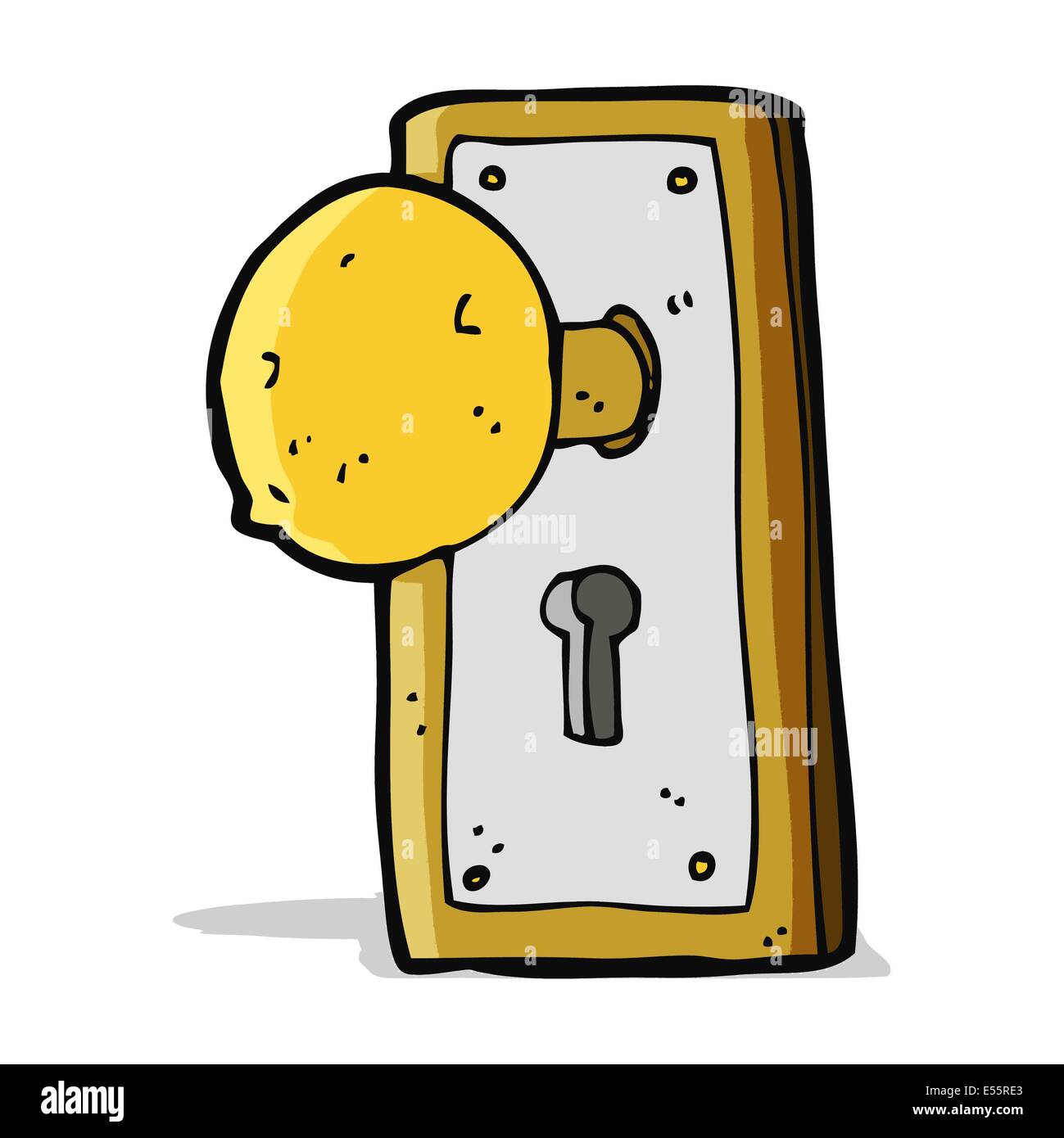 cartoon old door knob Stock Vector Image & Art - Alamy