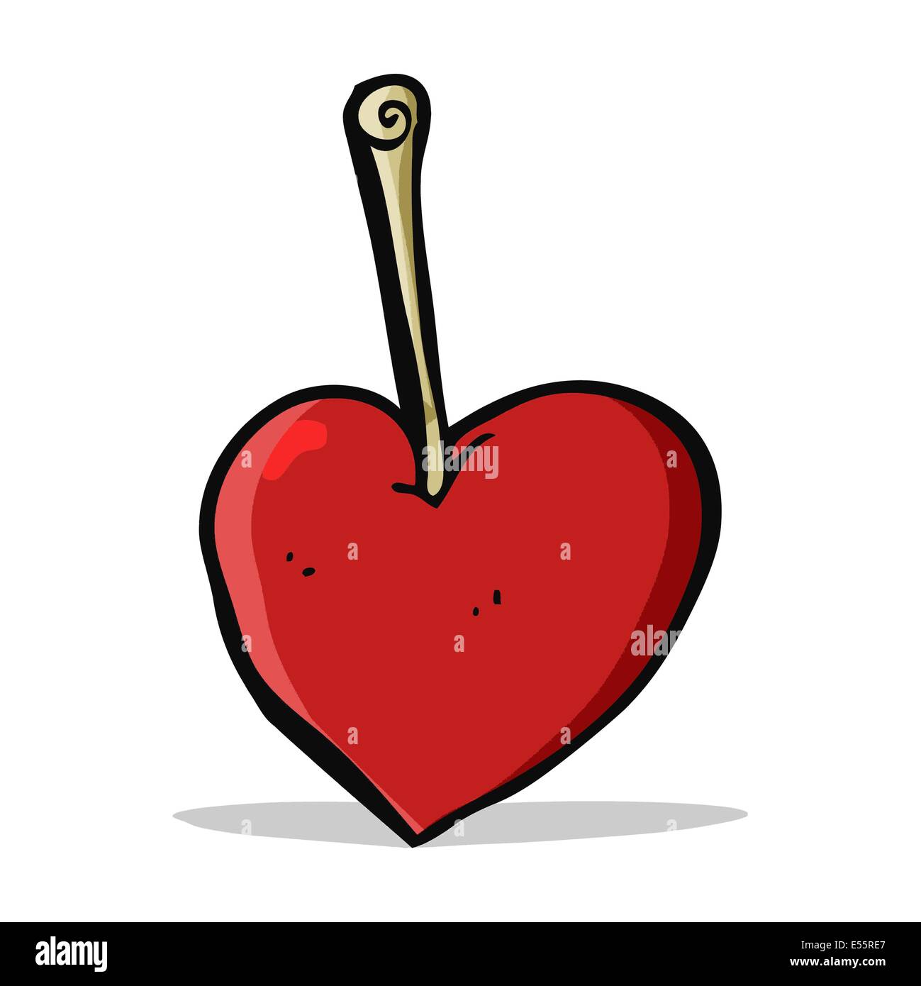cartoon heart cherry Stock Vector Image & Art - Alamy
