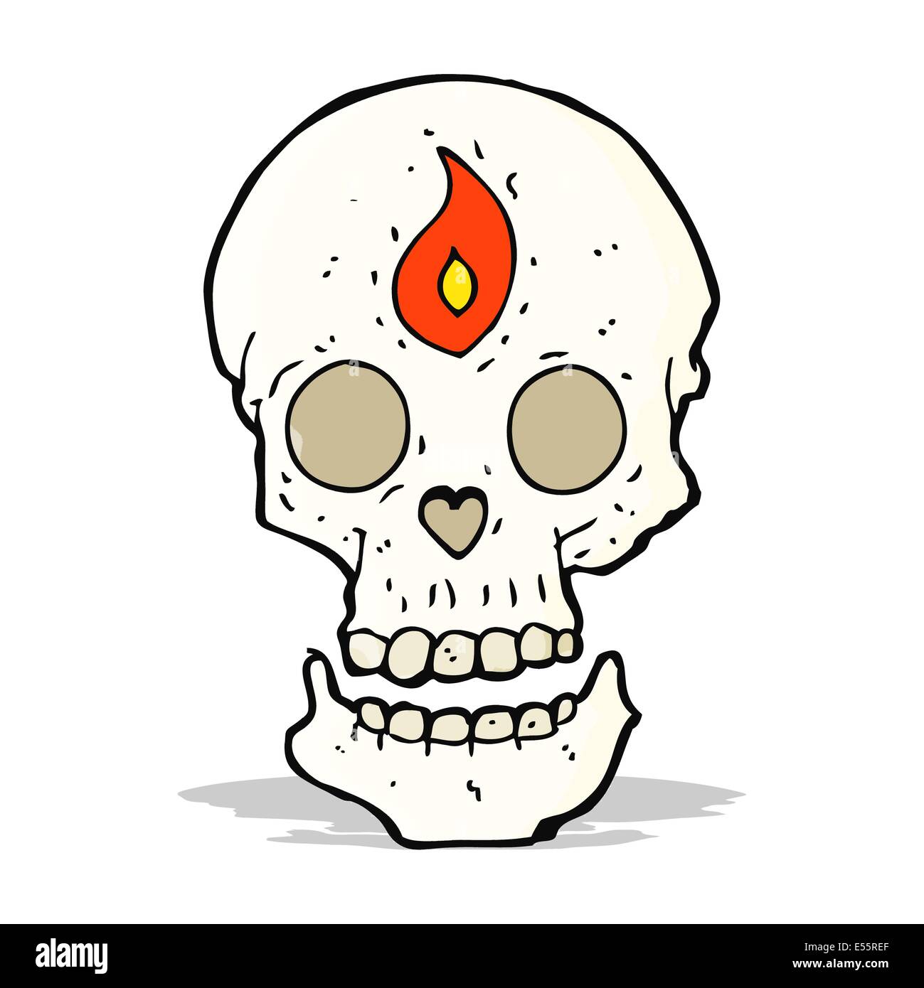 cartoon mystic skull Stock Vector Image & Art - Alamy