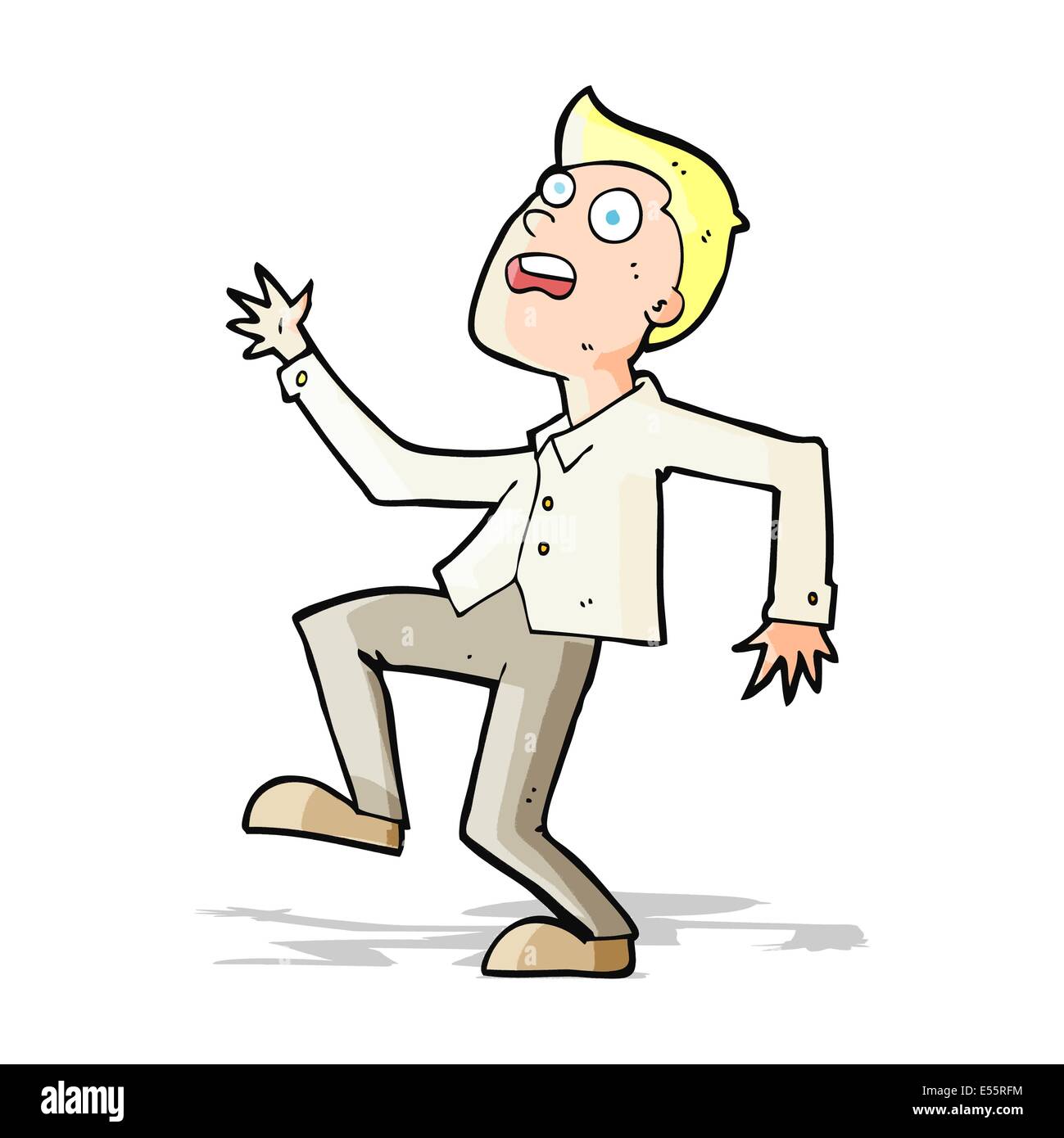 cartoon man panicking Stock Vector Image & Art - Alamy