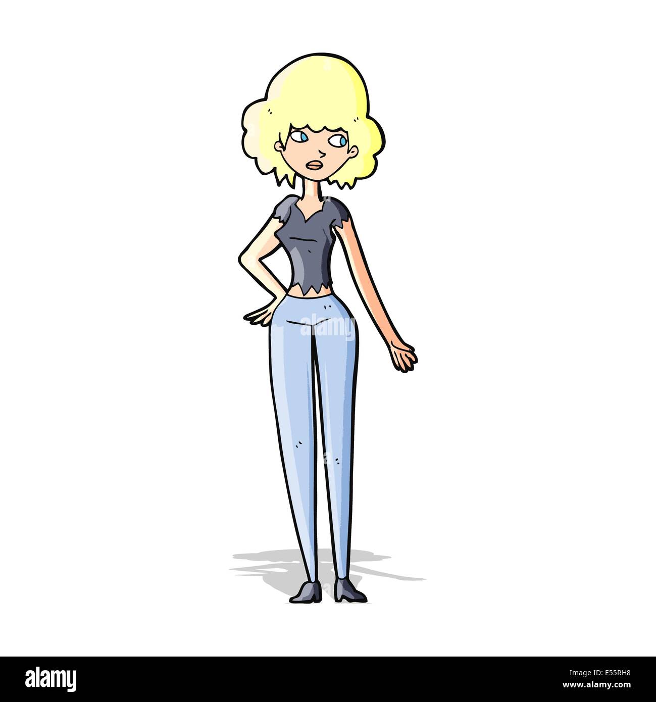 cartoon pretty woman Stock Vector Image & Art - Alamy