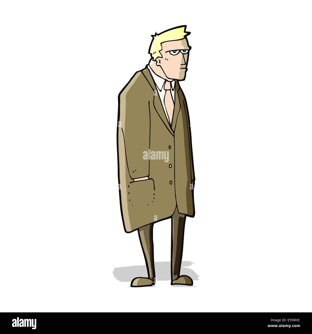 cartoon bad tempered man Stock Vector Image & Art - Alamy