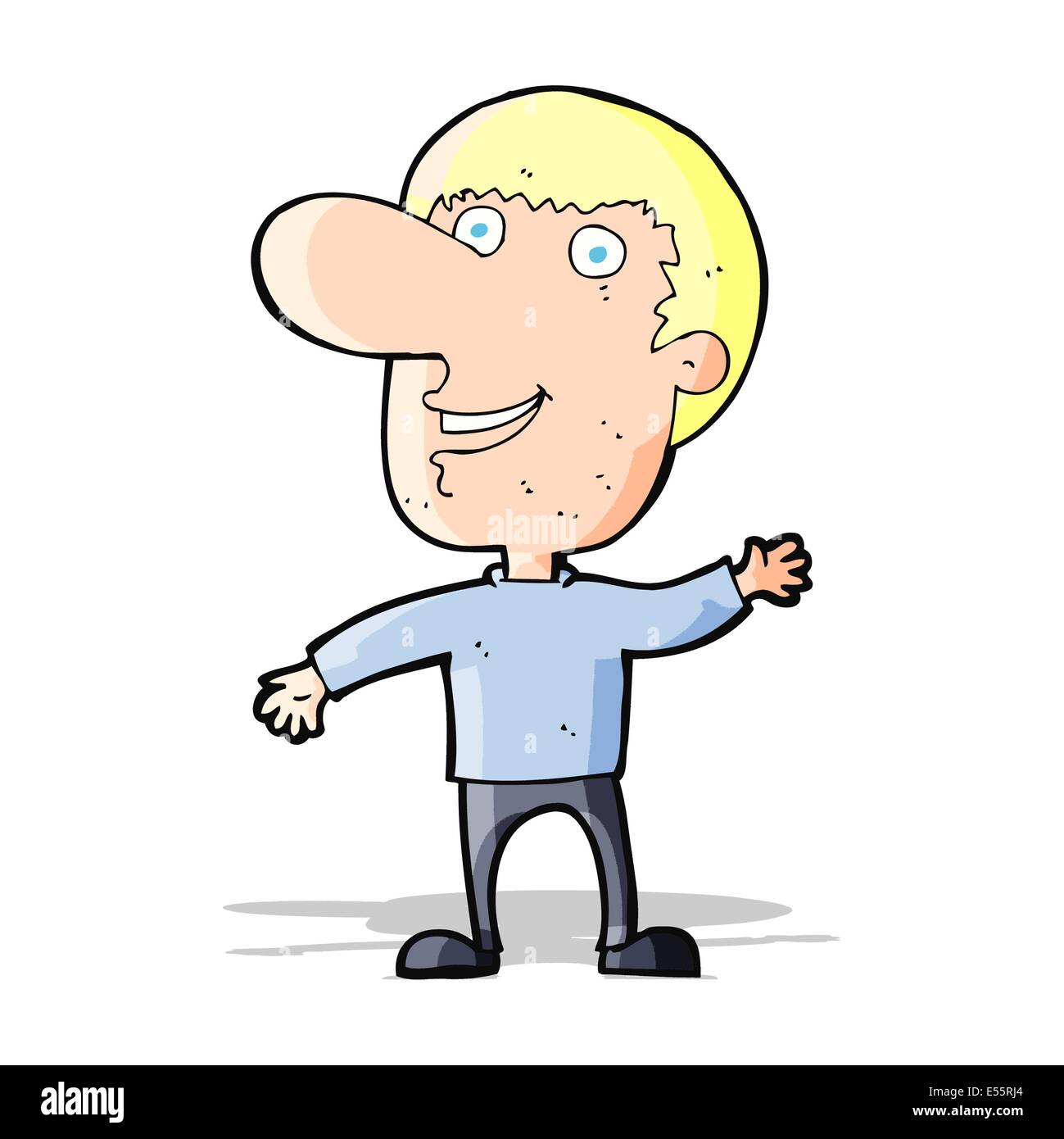 cartoon waving man Stock Vector Image & Art - Alamy