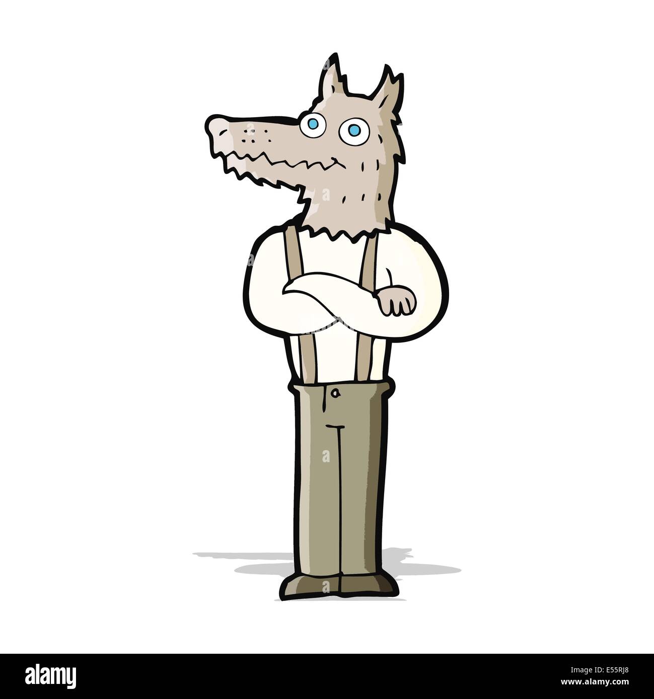 cartoon funny werewolf Stock Vector Image & Art - Alamy