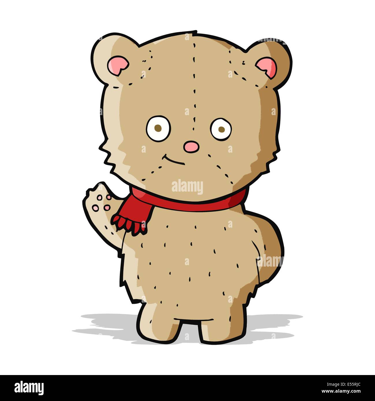 cartoon waving teddy bear Stock Vector Image & Art - Alamy