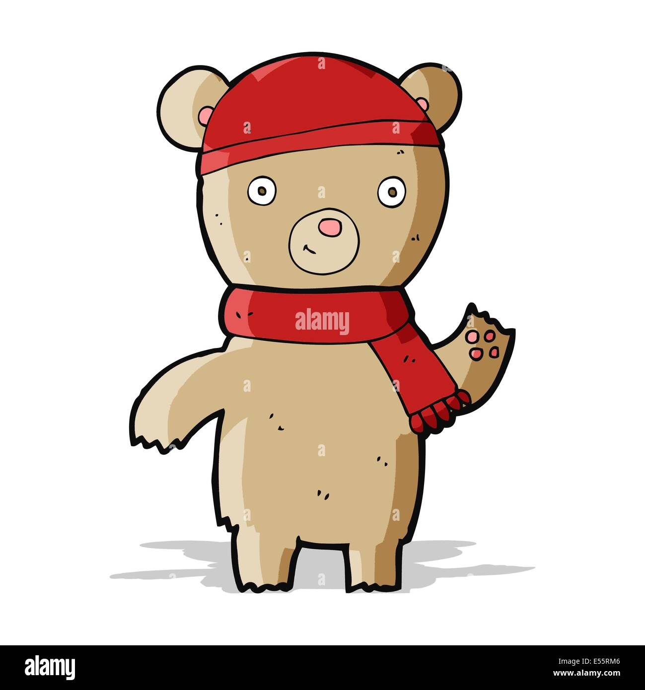 cartoon waving teddy bear Stock Vector Image & Art - Alamy