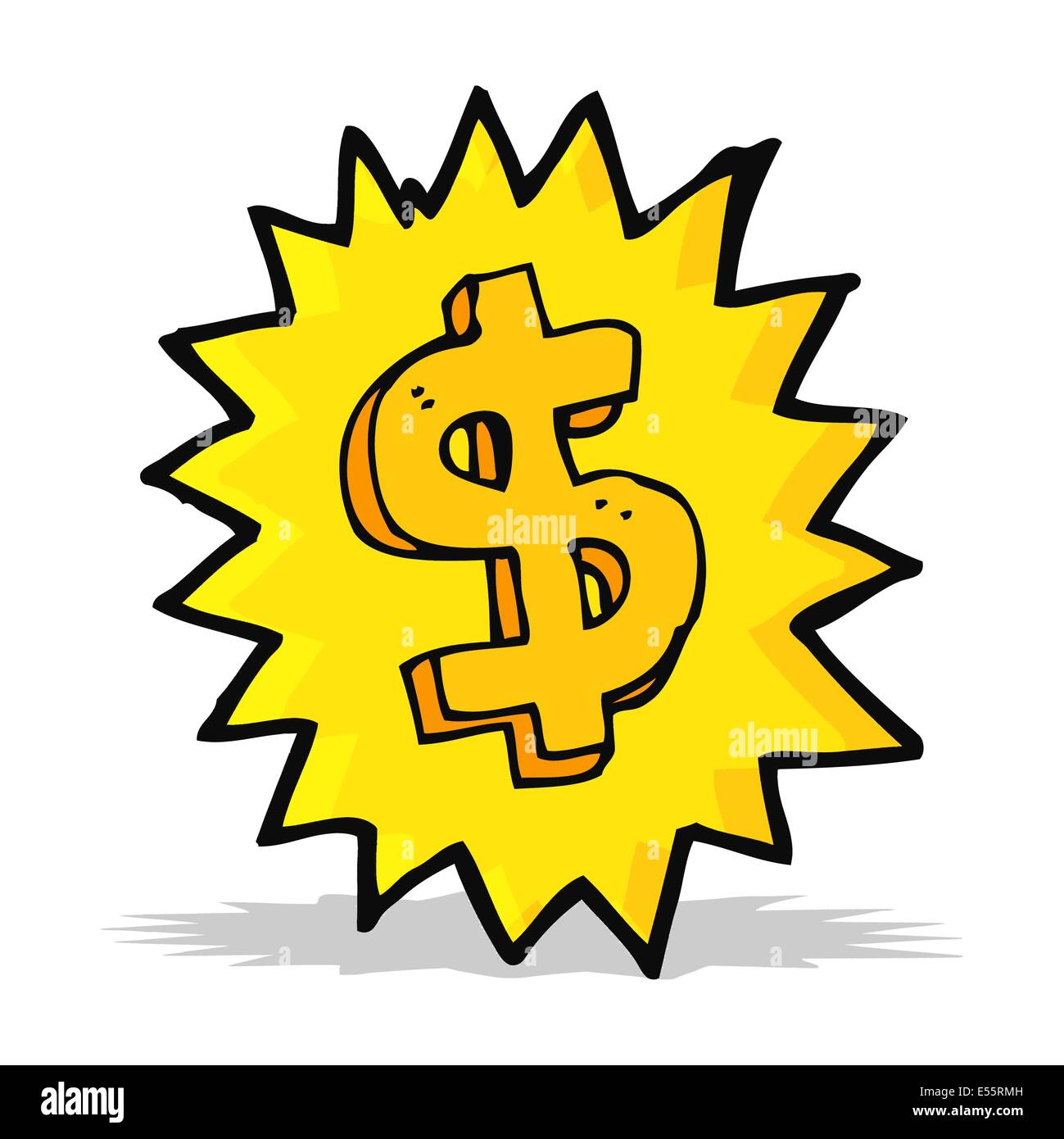 cartoon dollar symbol Stock Vector Image & Art - Alamy