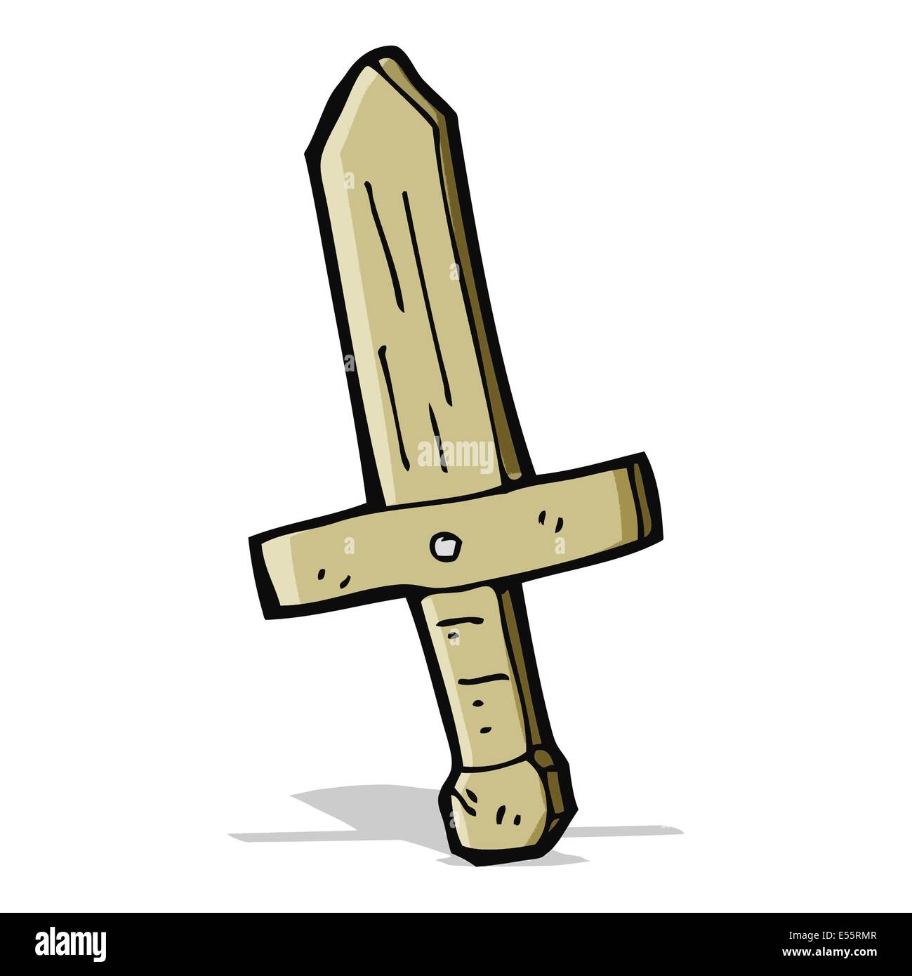 cartoon wooden sword Stock Vector Image & Art - Alamy