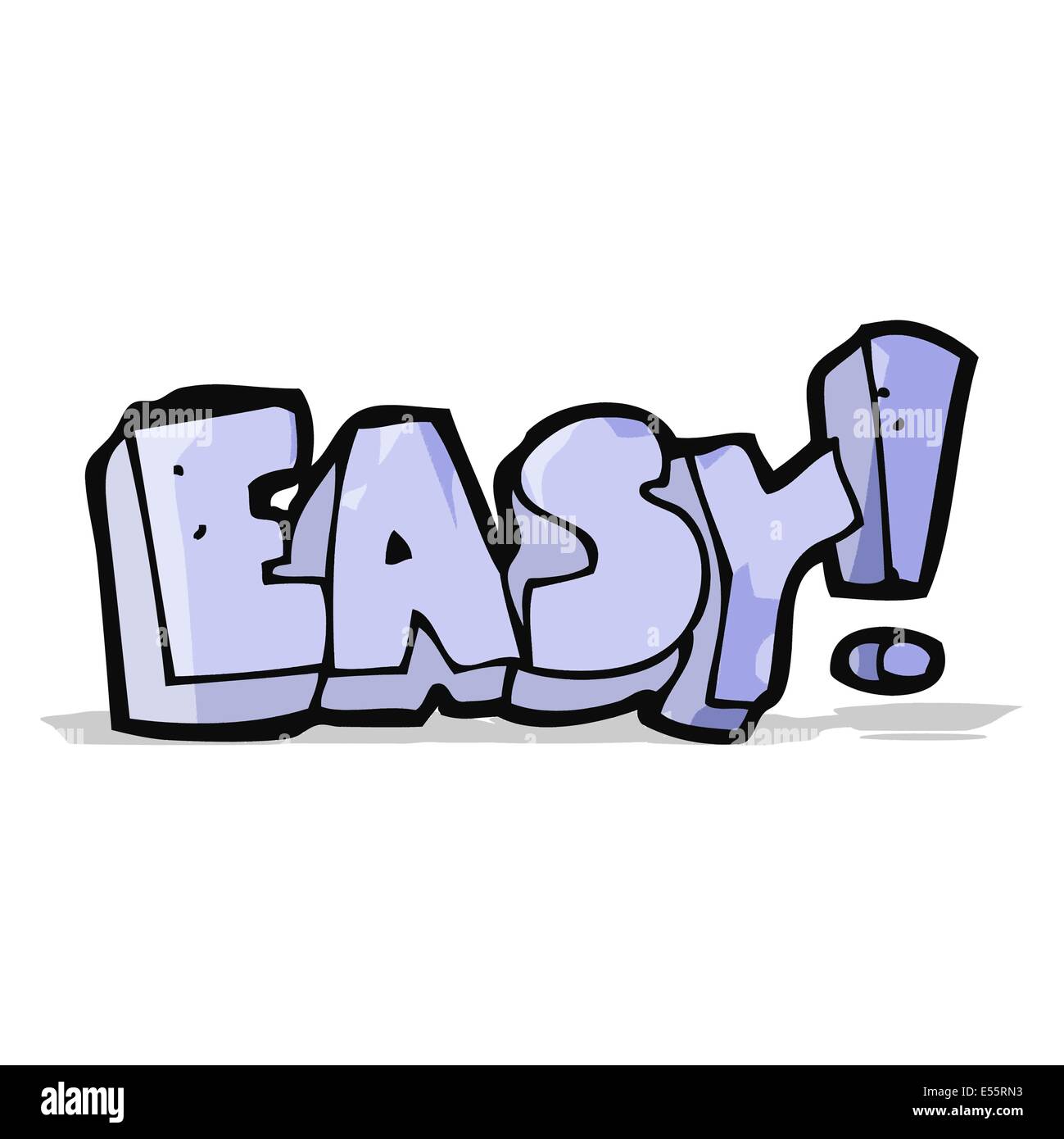 cartoon easy sign Stock Vector Image & Art - Alamy