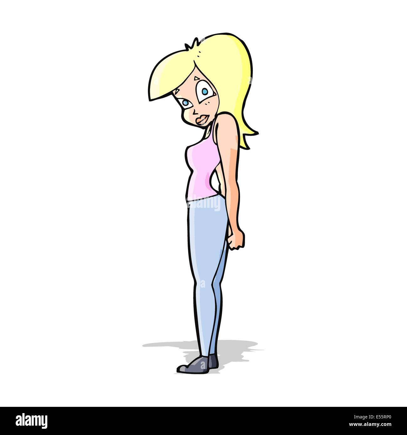 cartoon pretty woman Stock Vector Image & Art - Alamy