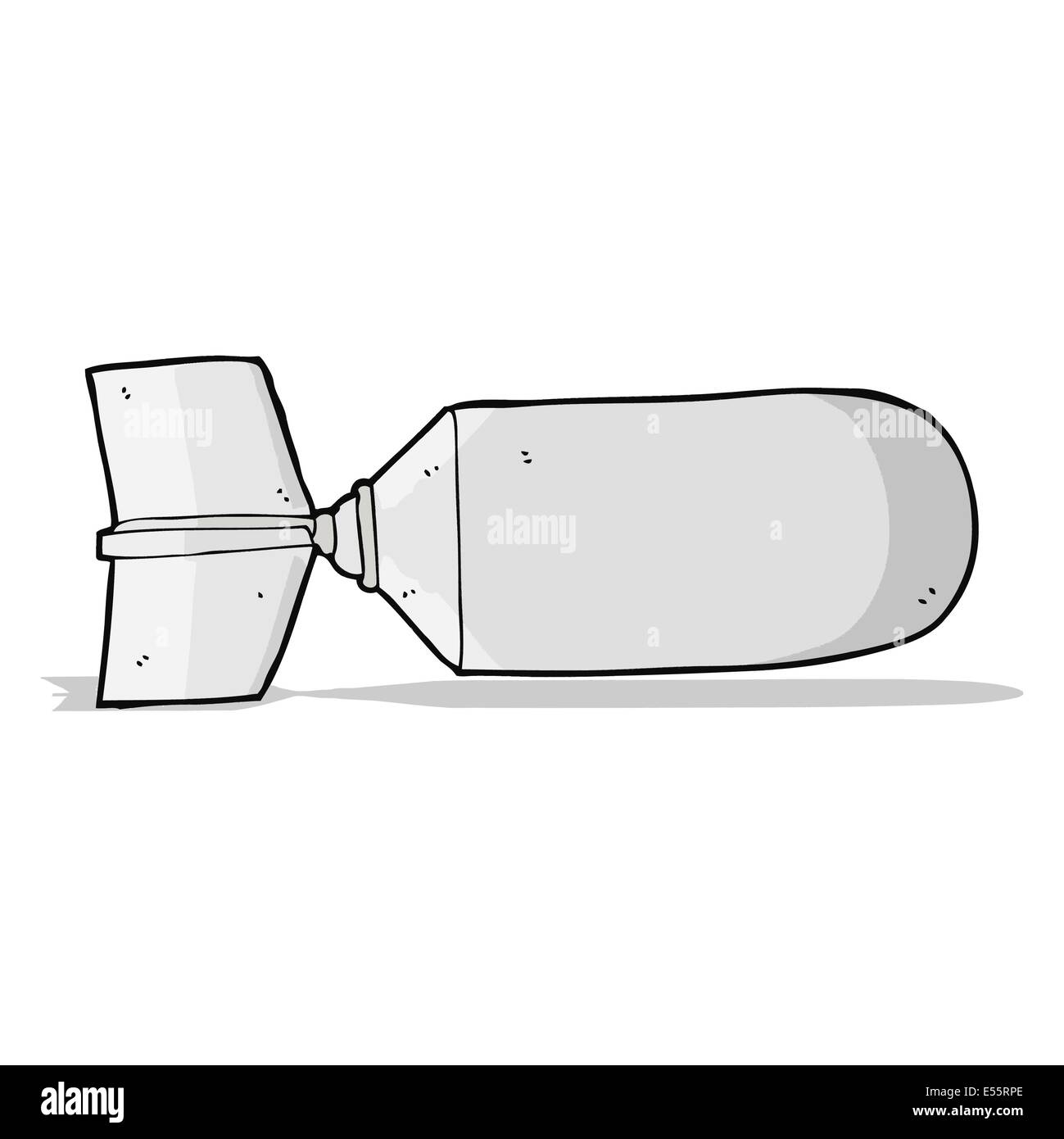 Cartoon falling bomb Black and White Stock Photos & Images - Alamy