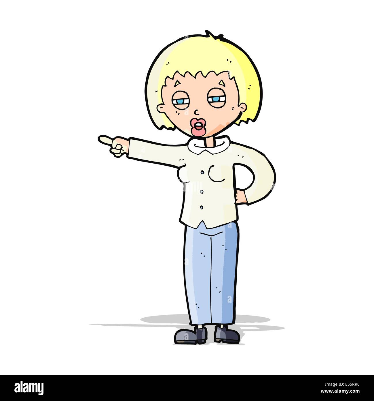 cartoon woman telling off Stock Vector Image & Art - Alamy