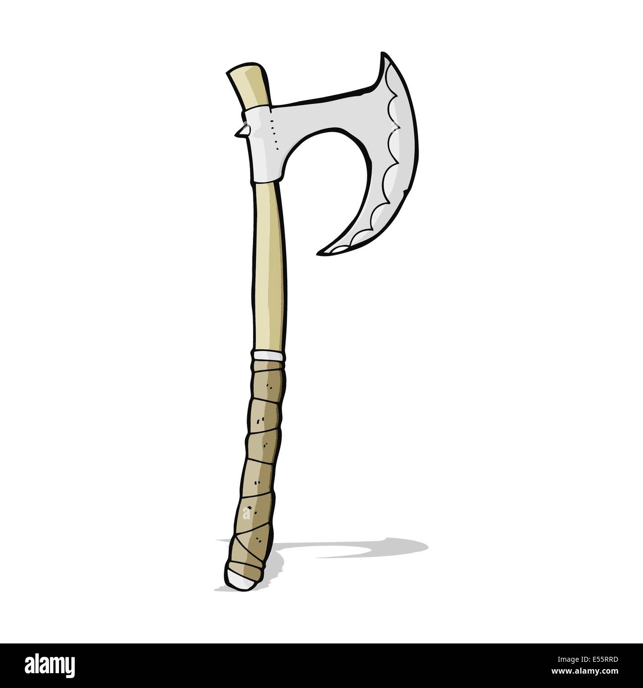 Cartoon Viking Axe Stock Vector Images - Alamy