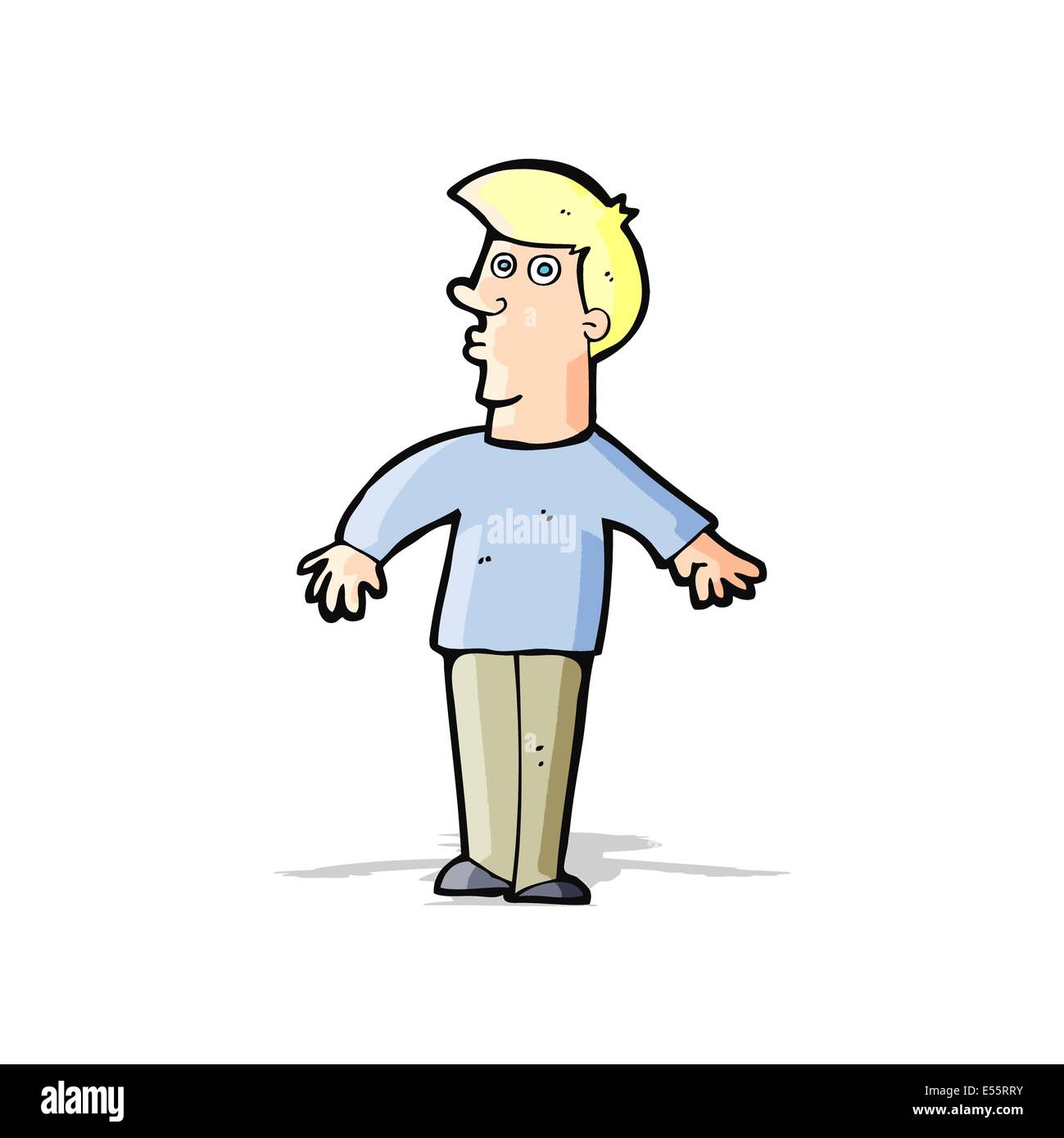 cartoon surprised man Stock Vector Image & Art - Alamy