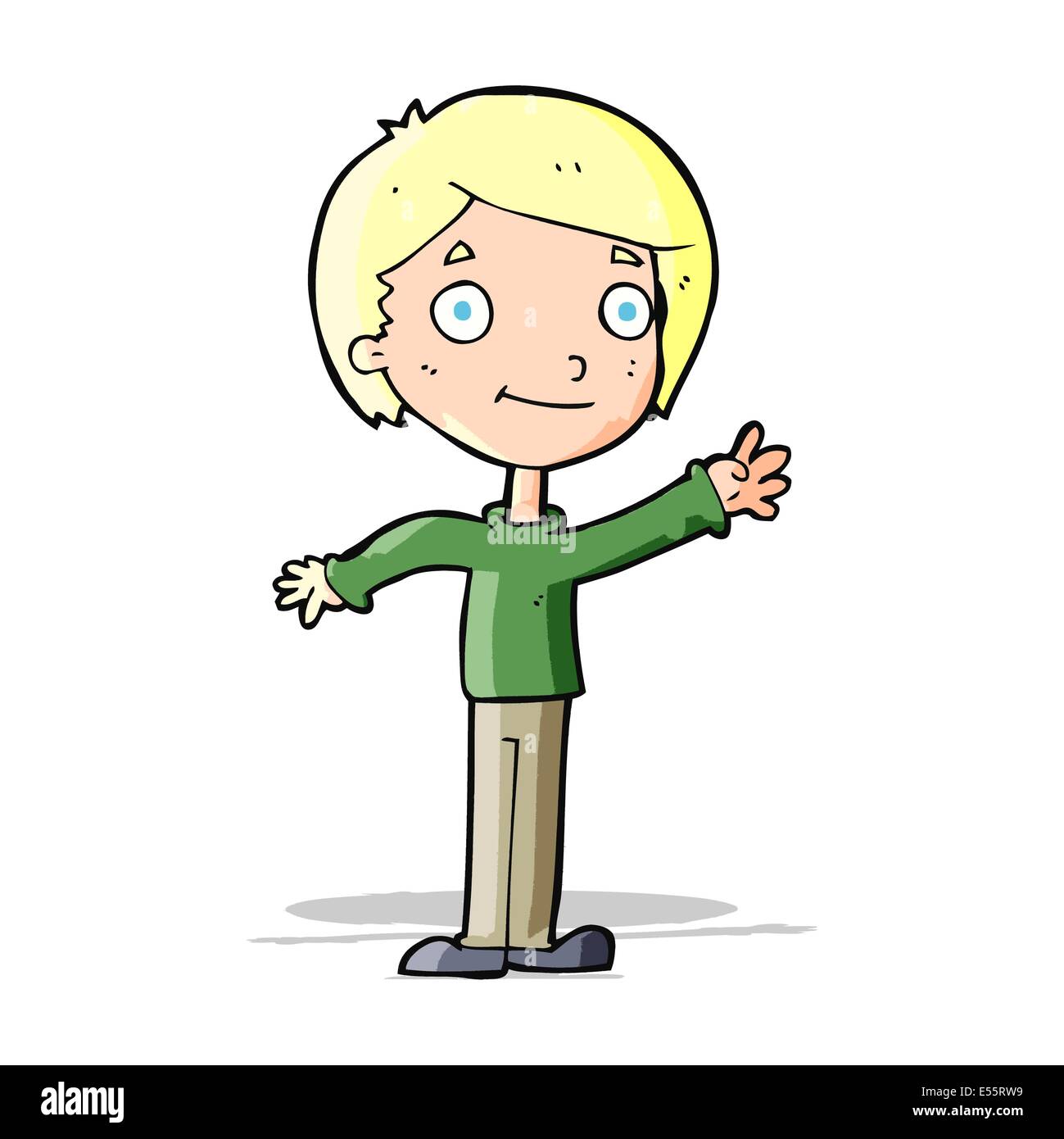 cartoon happy boy Stock Vector Image & Art - Alamy