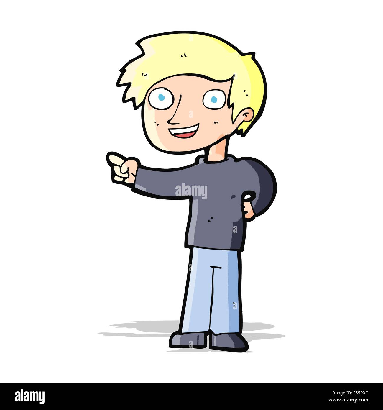 cartoon man pointing Stock Vector Image & Art - Alamy