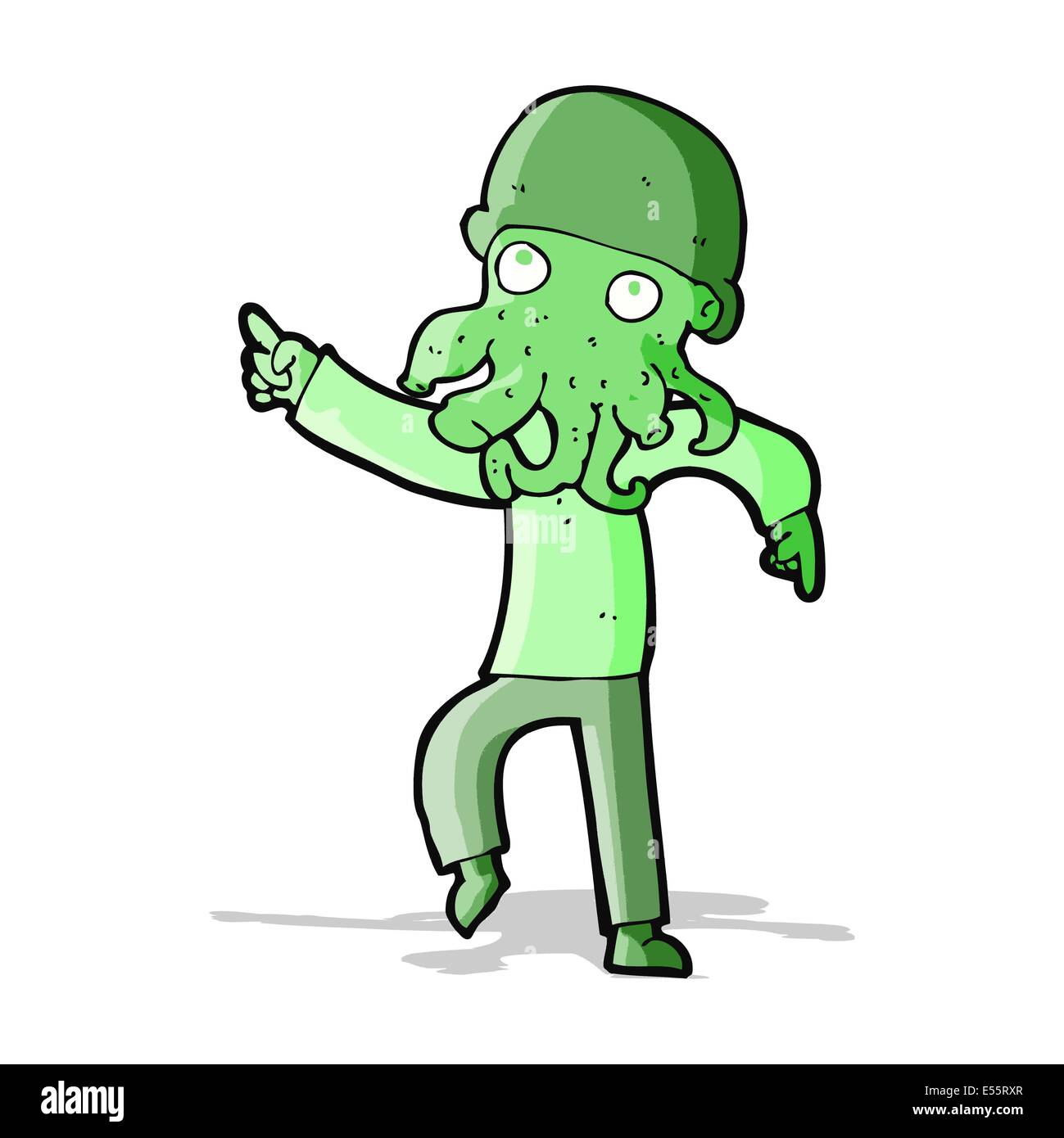 cartoon alien man dancing Stock Vector Image & Art - Alamy