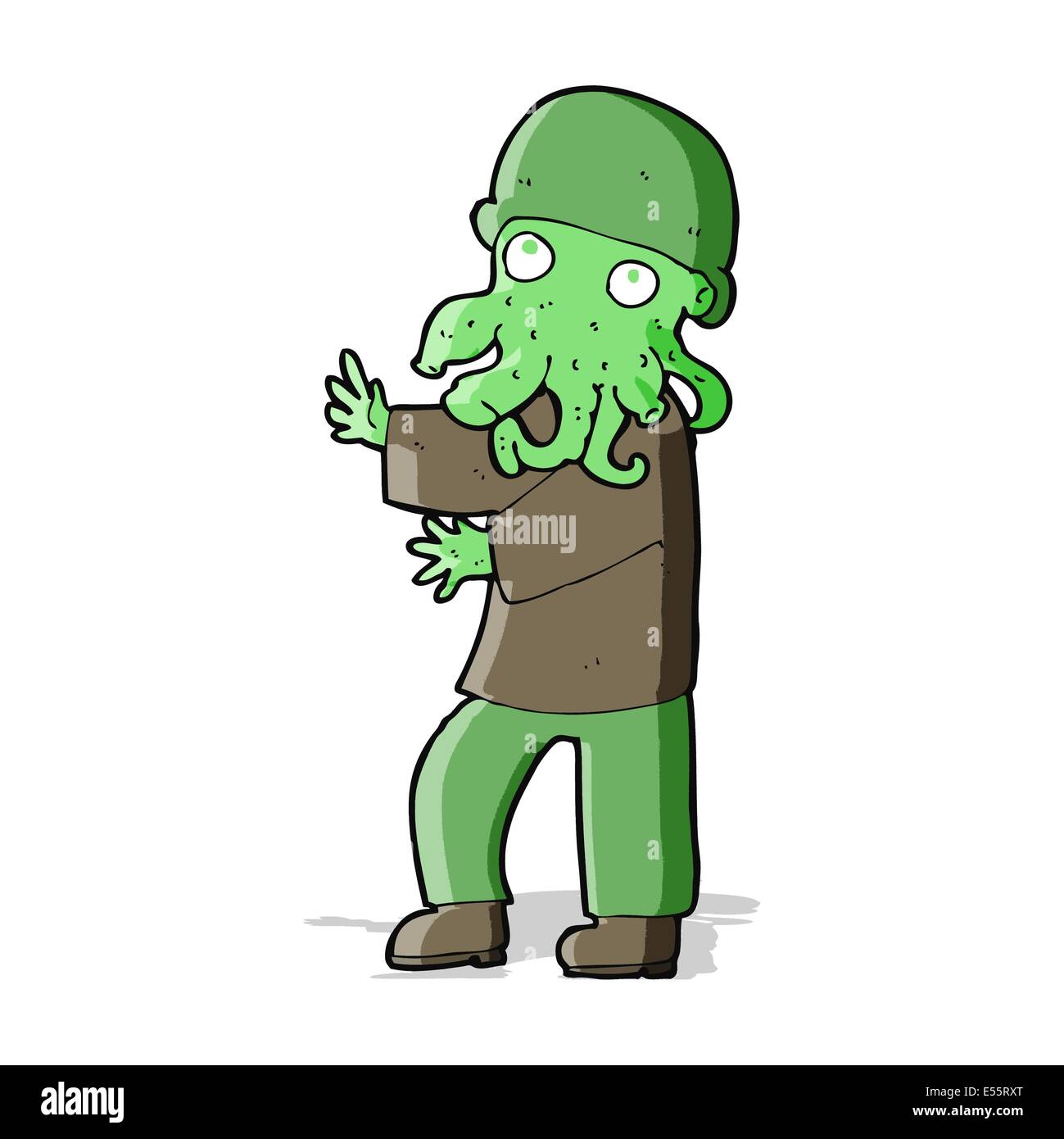 cartoon alien man Stock Vector Image & Art - Alamy