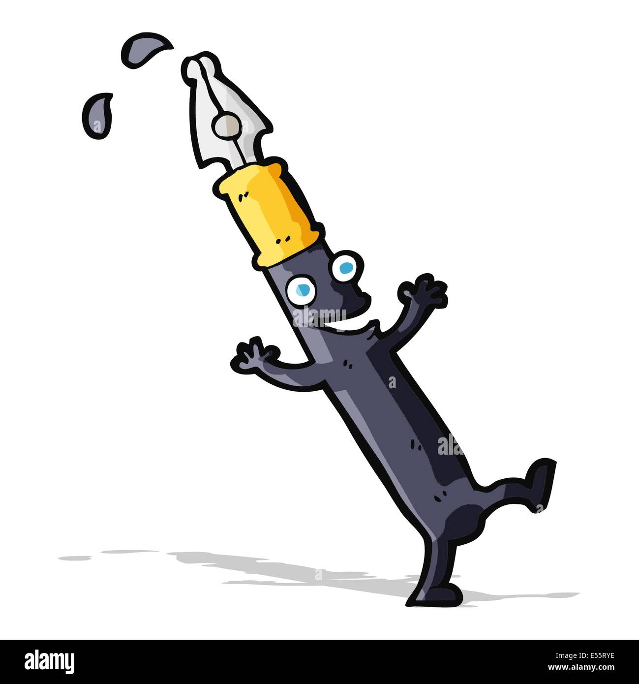 cartoon pen character Stock Vector Image & Art - Alamy