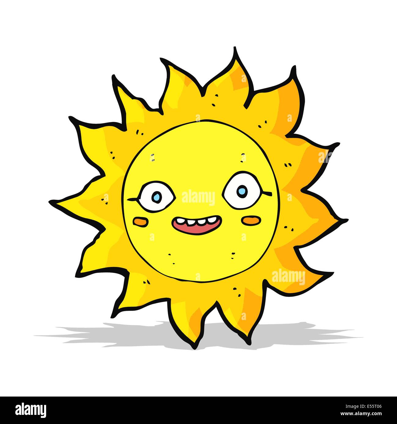 cartoon happy sun Stock Vector Image & Art - Alamy