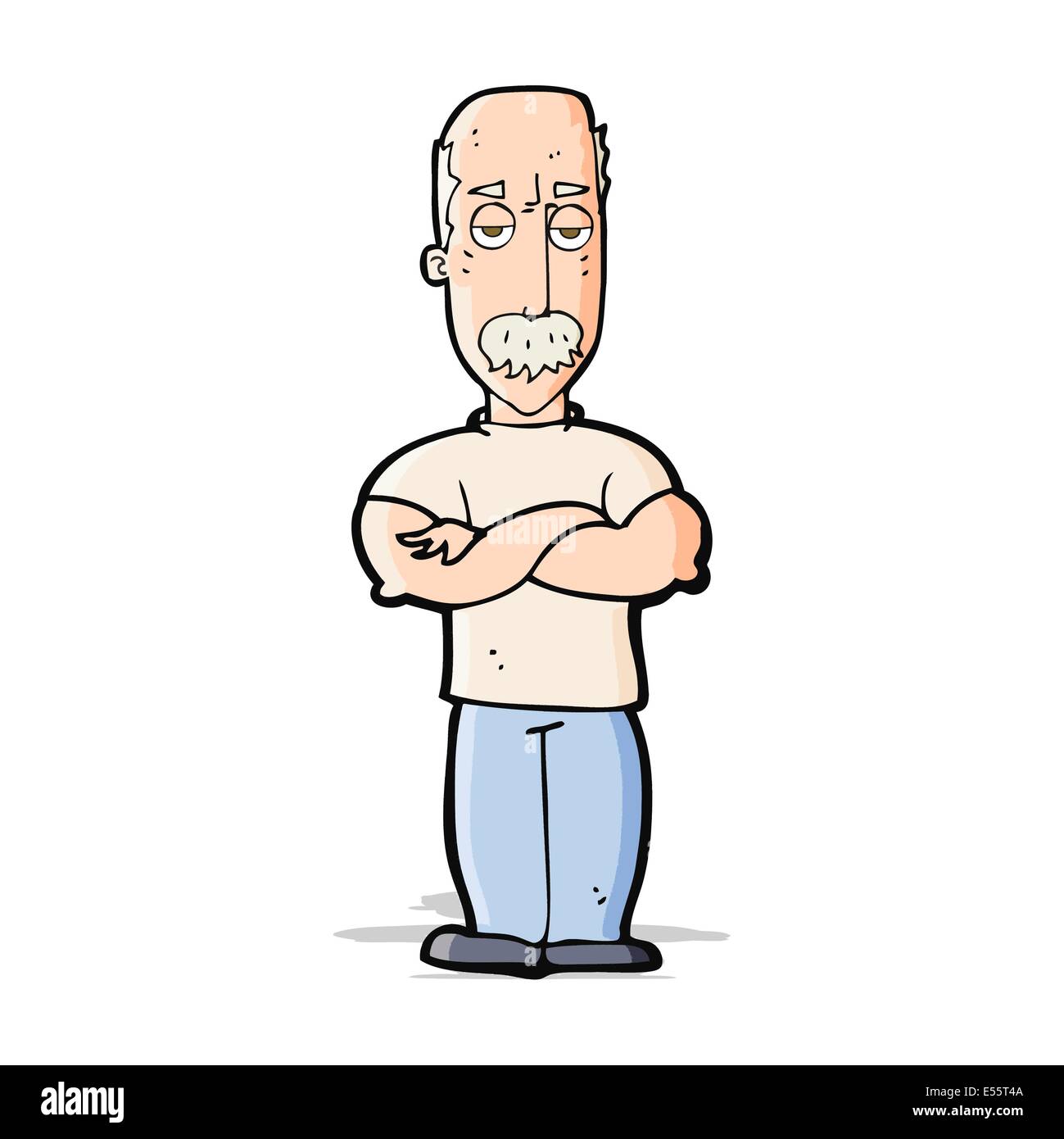 cartoon angry man with mustache Stock Vector Image & Art - Alamy