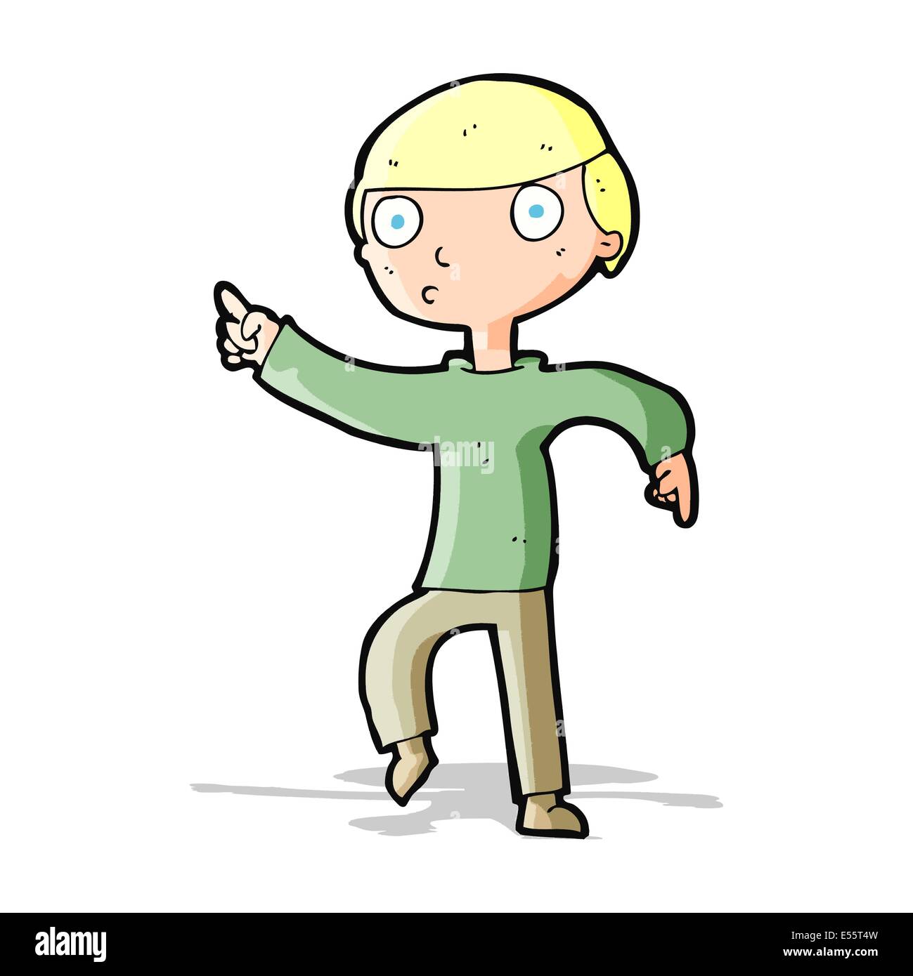 cartoon boy pointing Stock Vector Image & Art - Alamy
