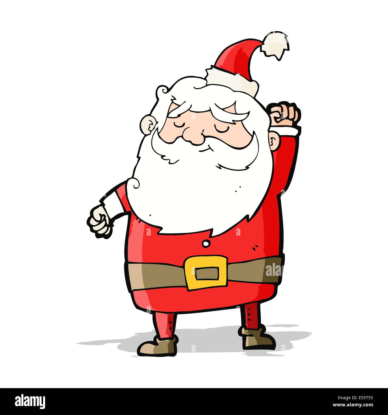 Cartoon santa claus punching hi-res stock photography and images - Alamy