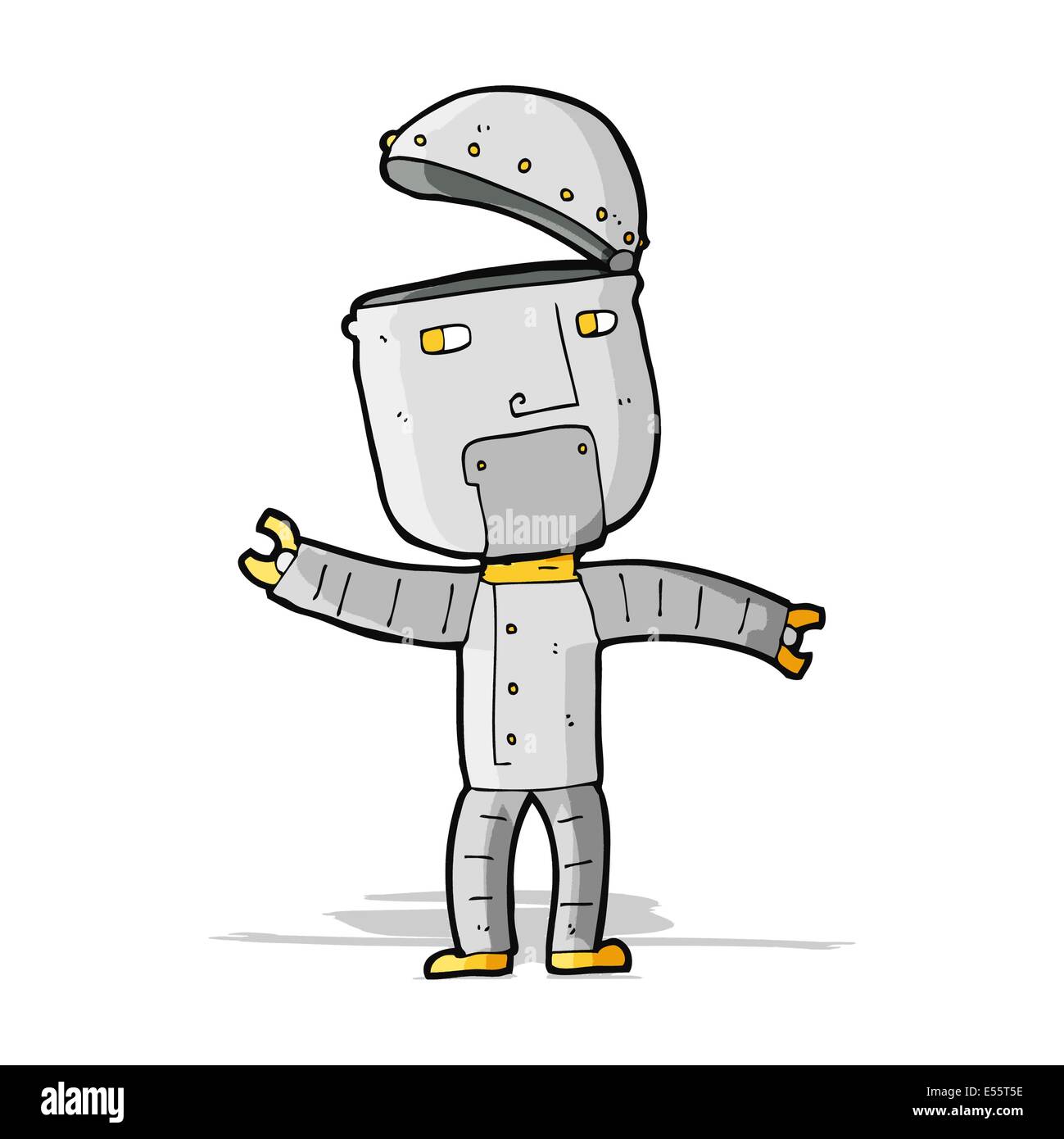 cartoon funny robot Stock Vector Image & Art - Alamy