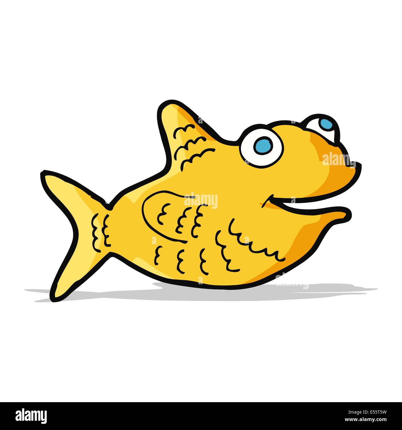 cartoon happy fish Stock Vector Image & Art - Alamy