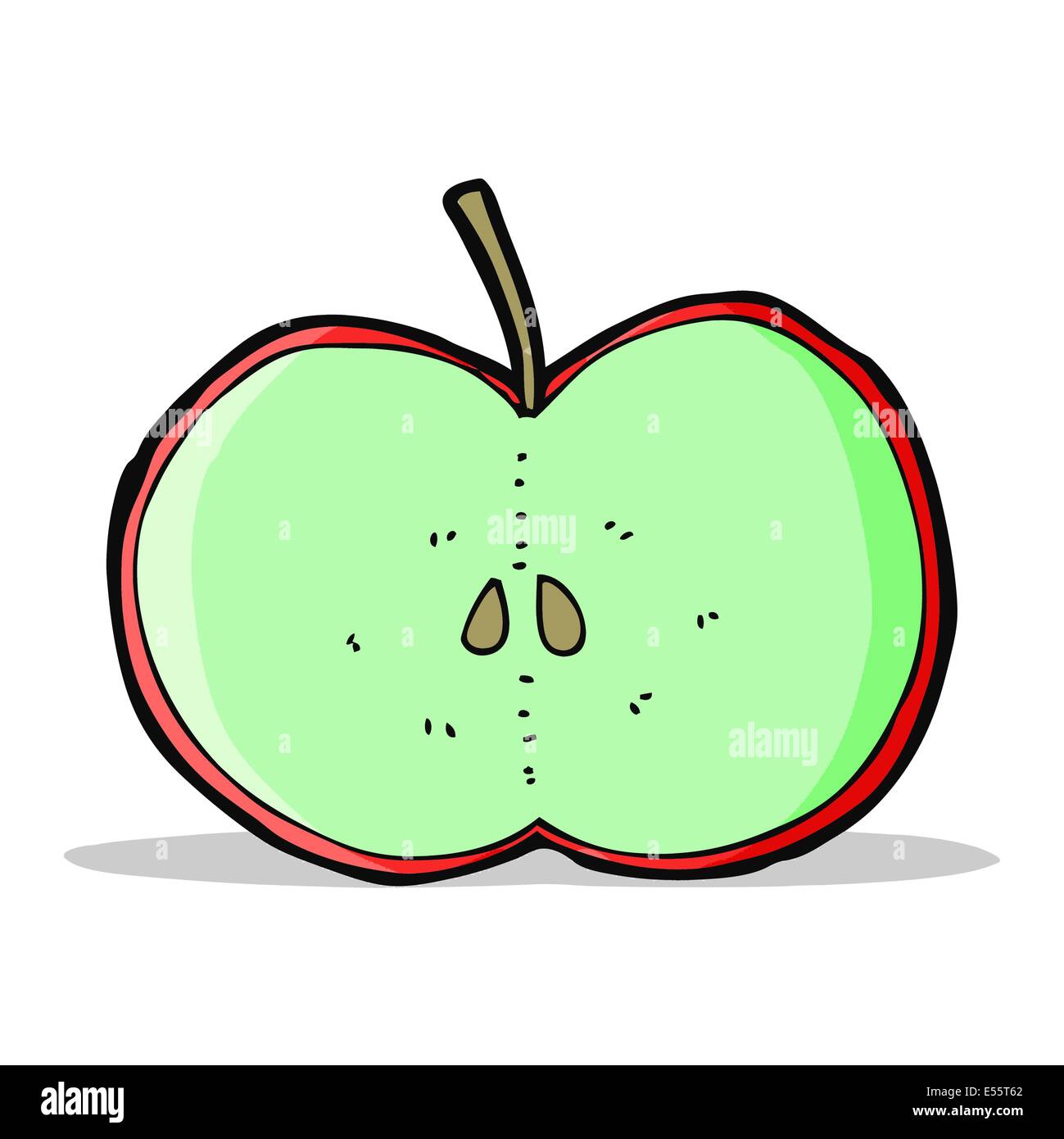 cartoon sliced apple Stock Vector Image & Art - Alamy