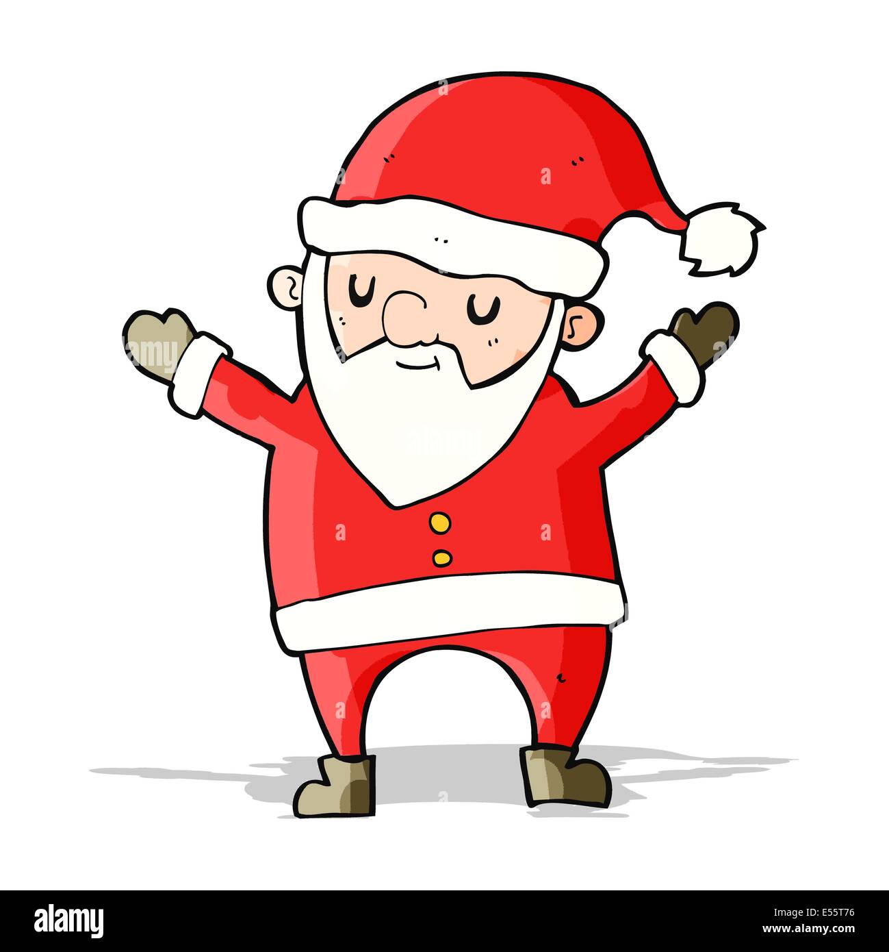 cartoon dancing santa Stock Vector Image & Art - Alamy