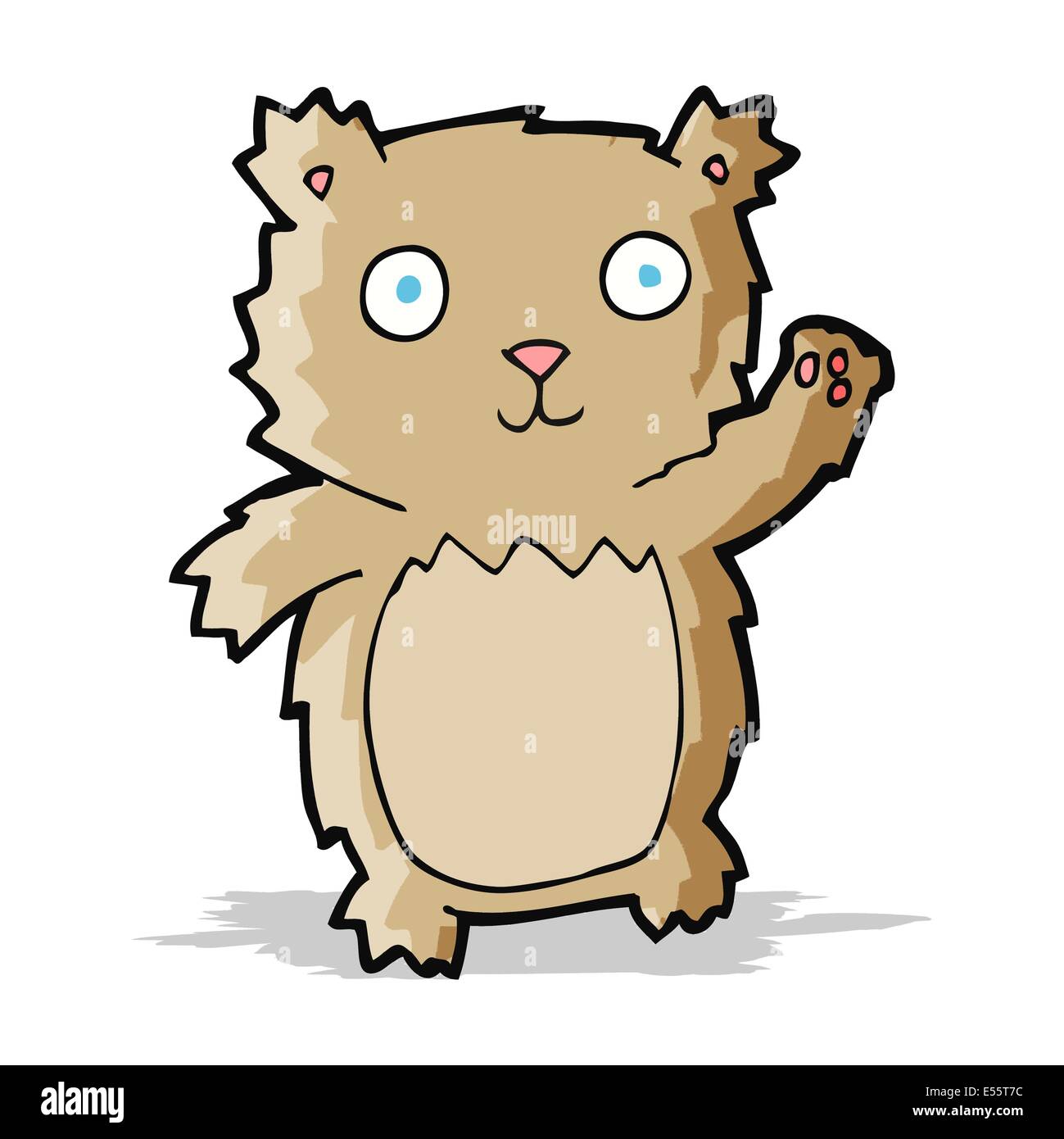 cartoon waving teddy bear Stock Vector Image & Art - Alamy