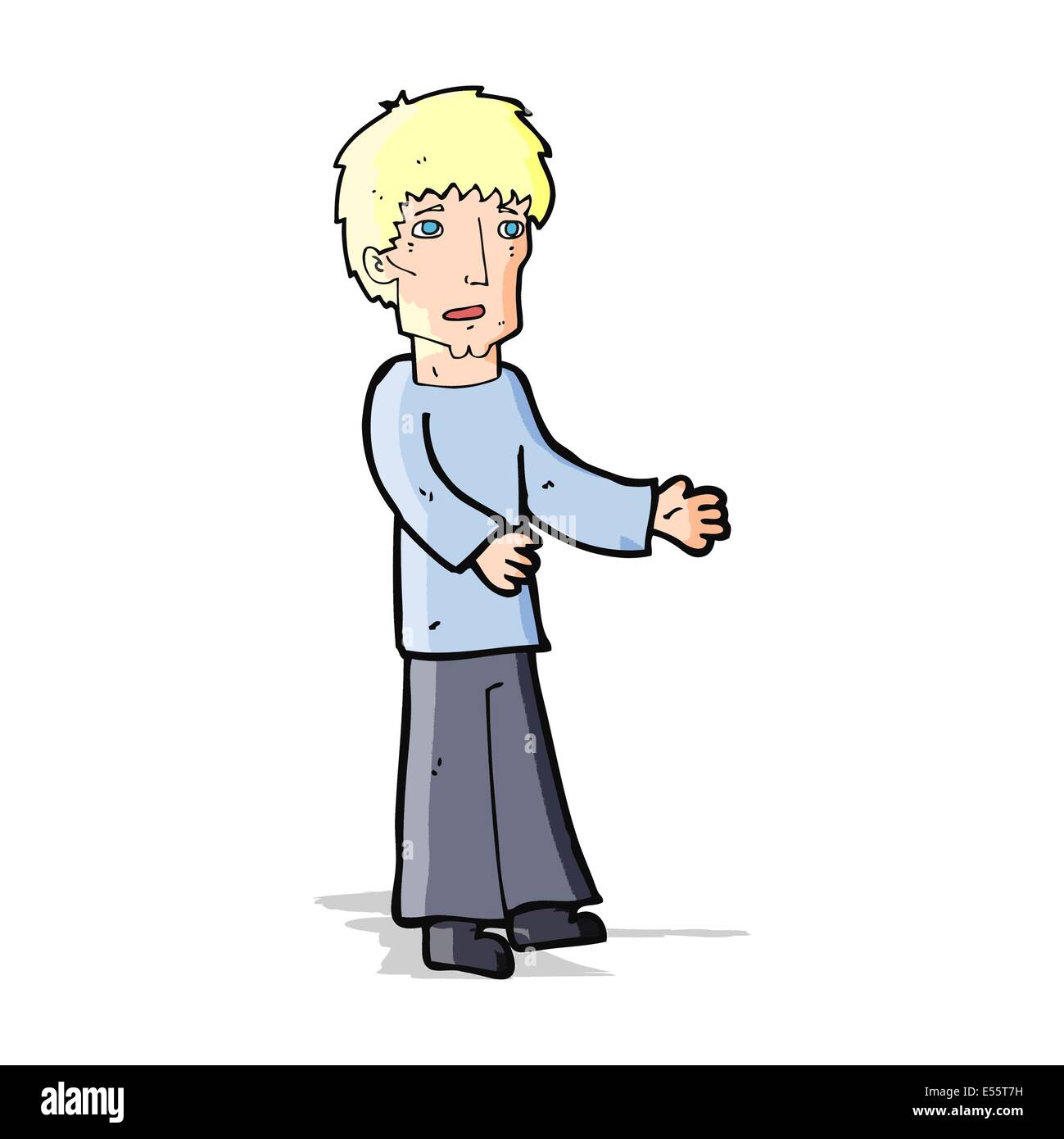 cartoon man explaining Stock Vector Image & Art - Alamy