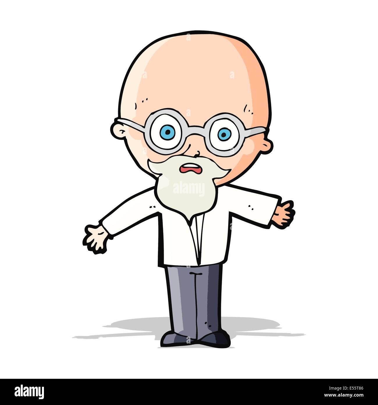 cartoon genius scientist Stock Vector Image & Art - Alamy