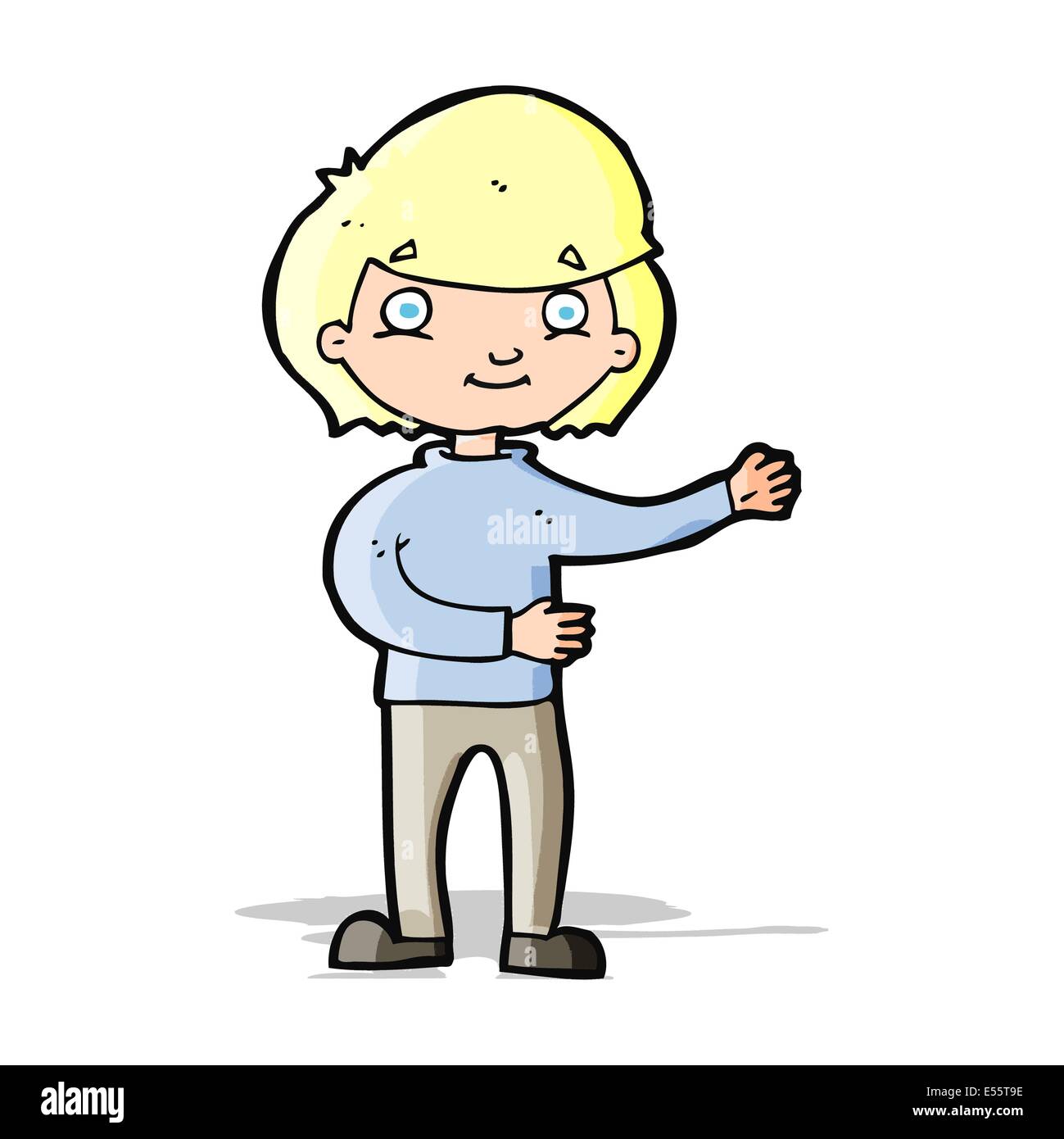 cartoon happy person Stock Vector Image & Art - Alamy