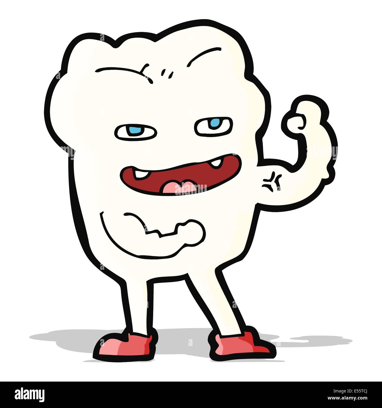 cartoon strong healthy tooth Stock Vector Image & Art - Alamy
