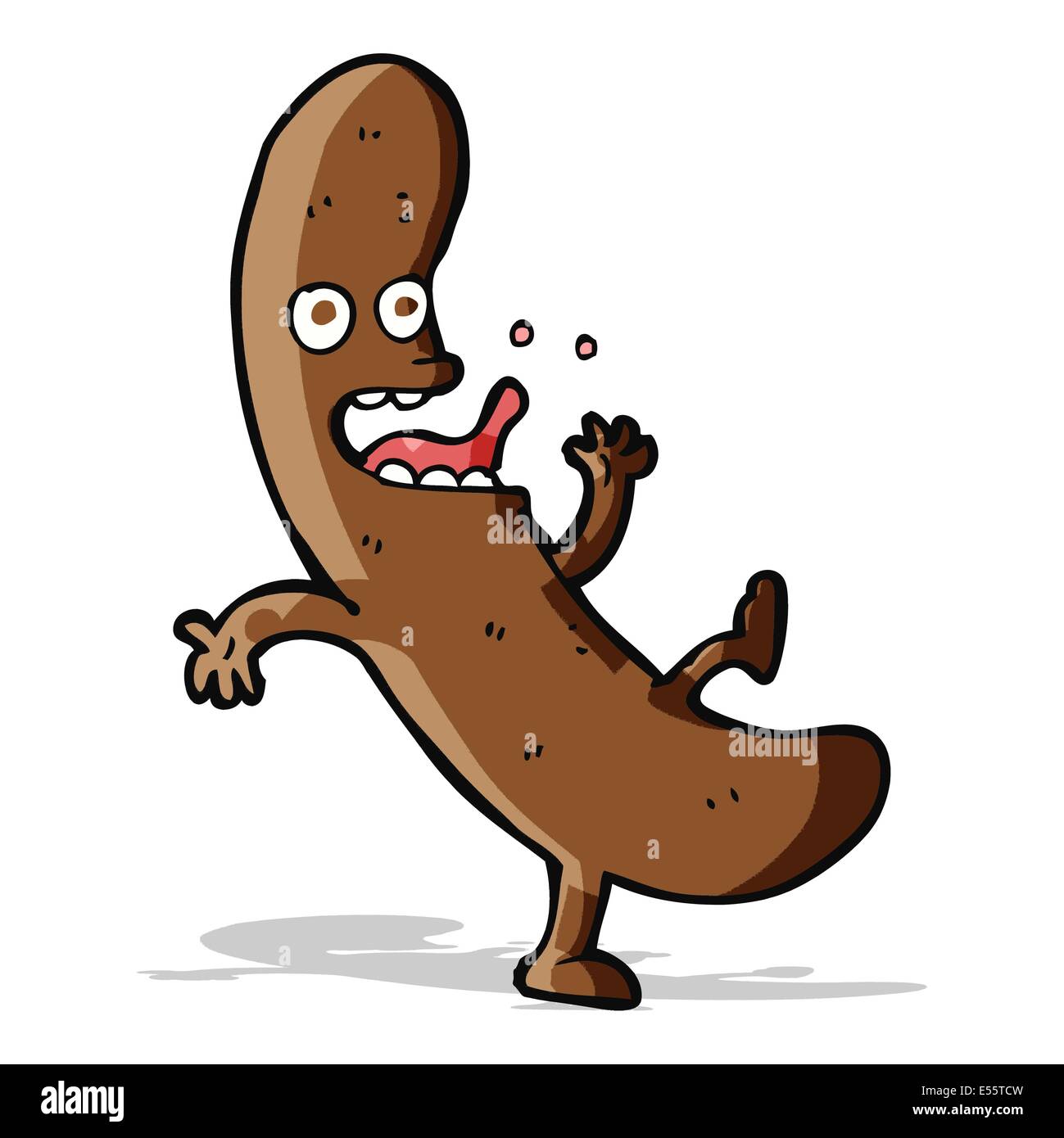 crazy cartoon sausage Stock Vector Image & Art - Alamy