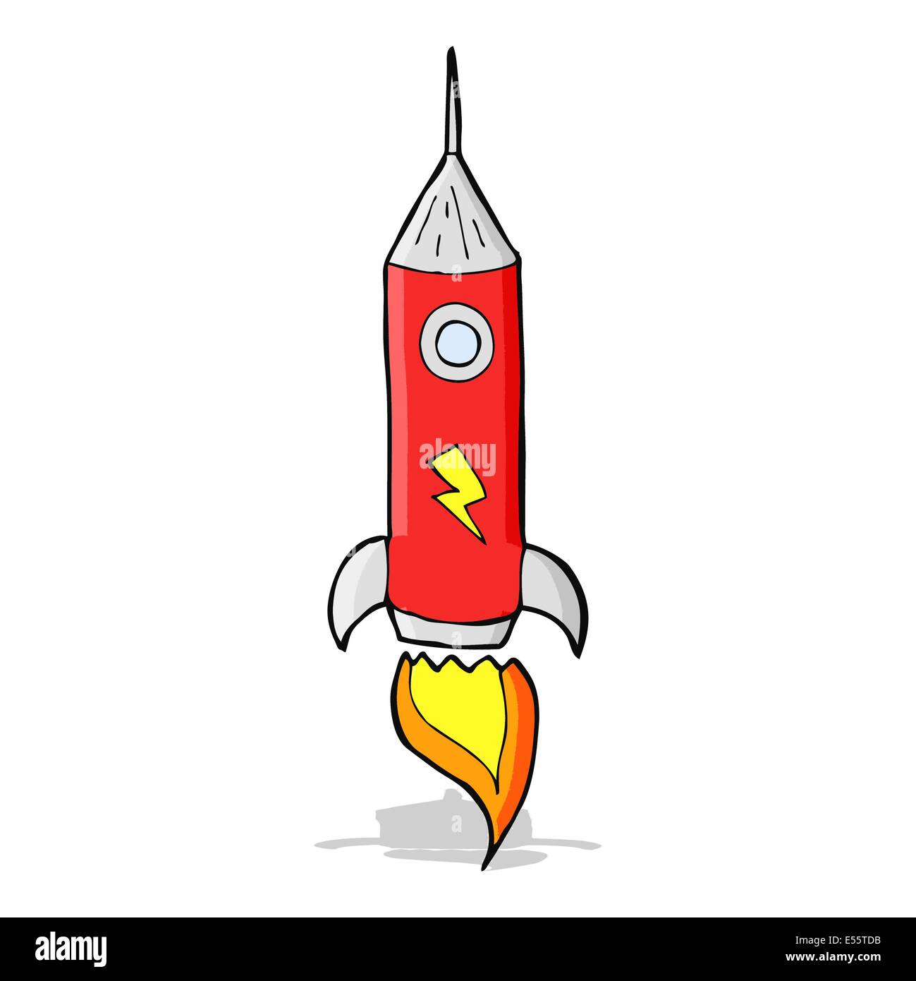 cartoon space rocket Stock Vector Image & Art - Alamy